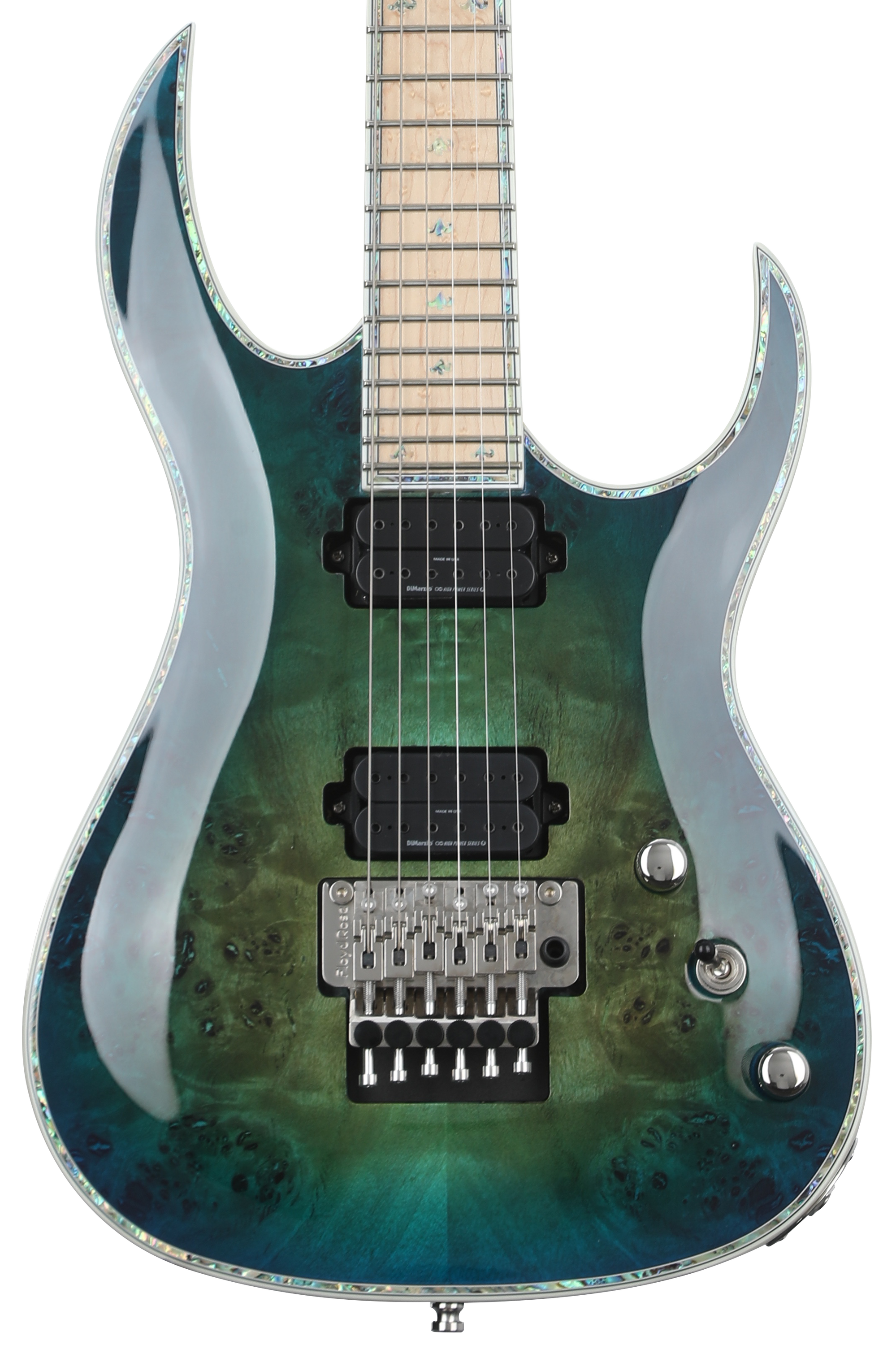 B.C. Rich Shredzilla Z6 Prophecy Exotic Electric Guitar - Cyan Blue ...