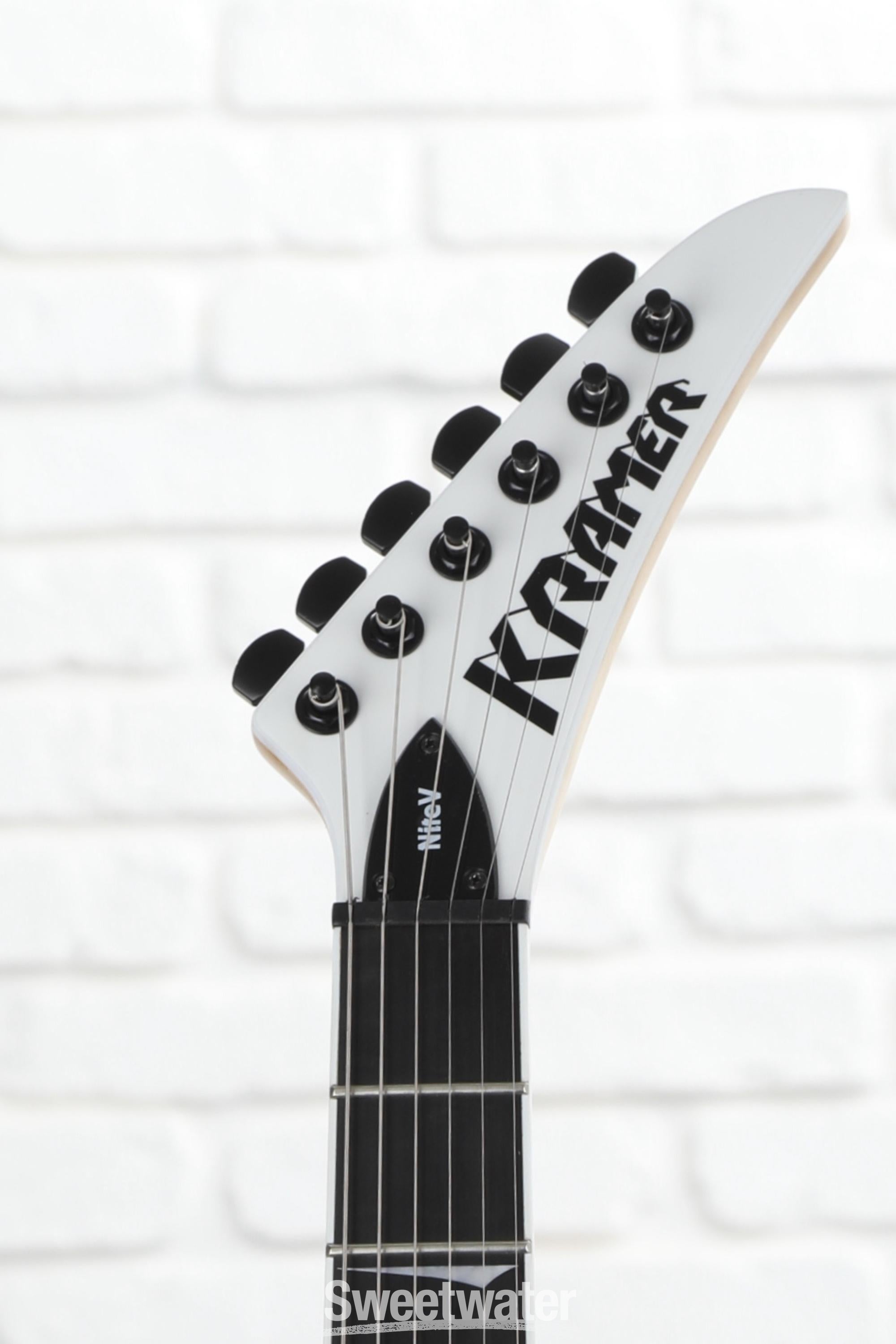 Kramer Nite-V Plus Electric Guitar - Alpine White | Sweetwater