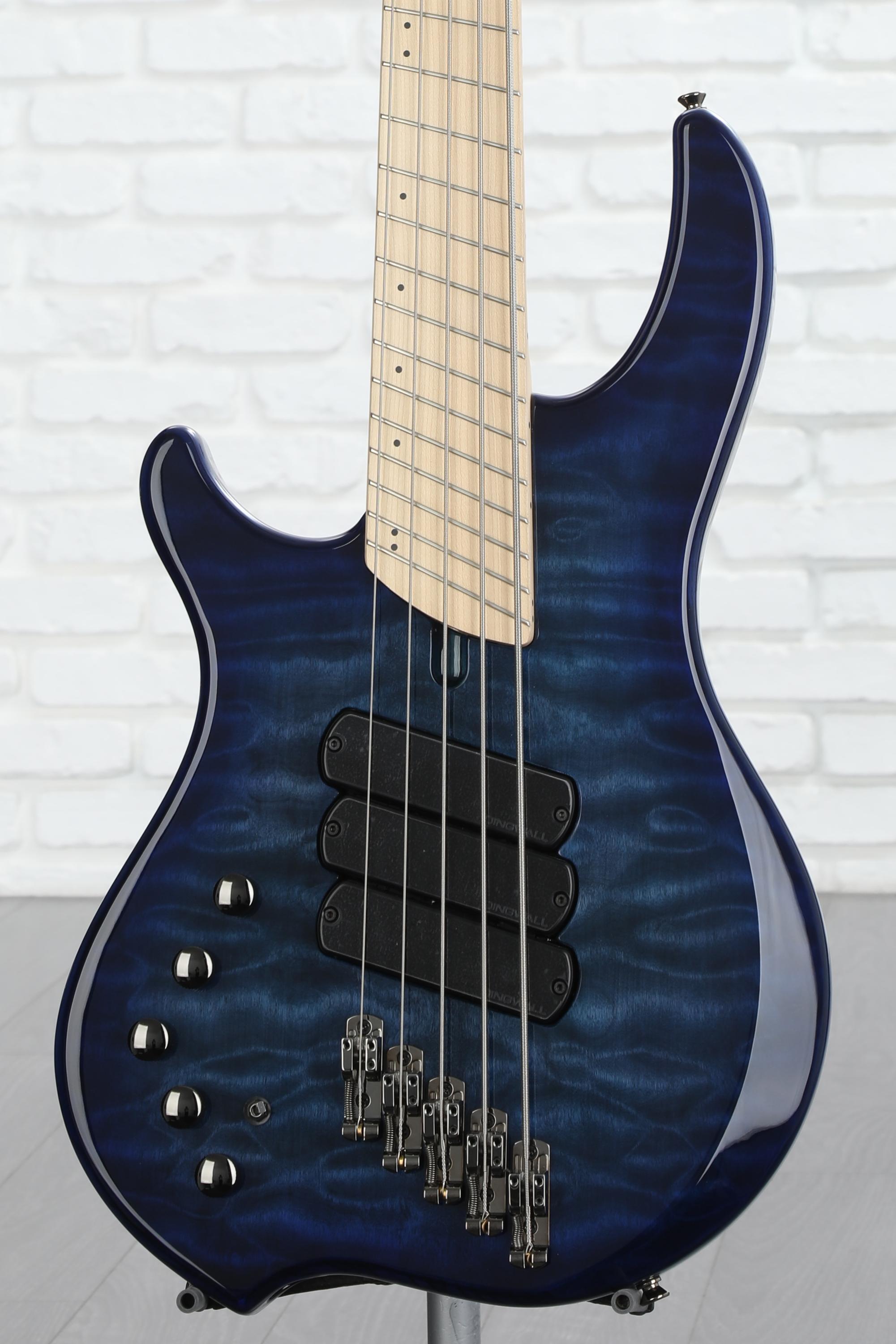 Dingwall Guitars Combustion 5-string Left-handed Electric Bass - Indigo ...