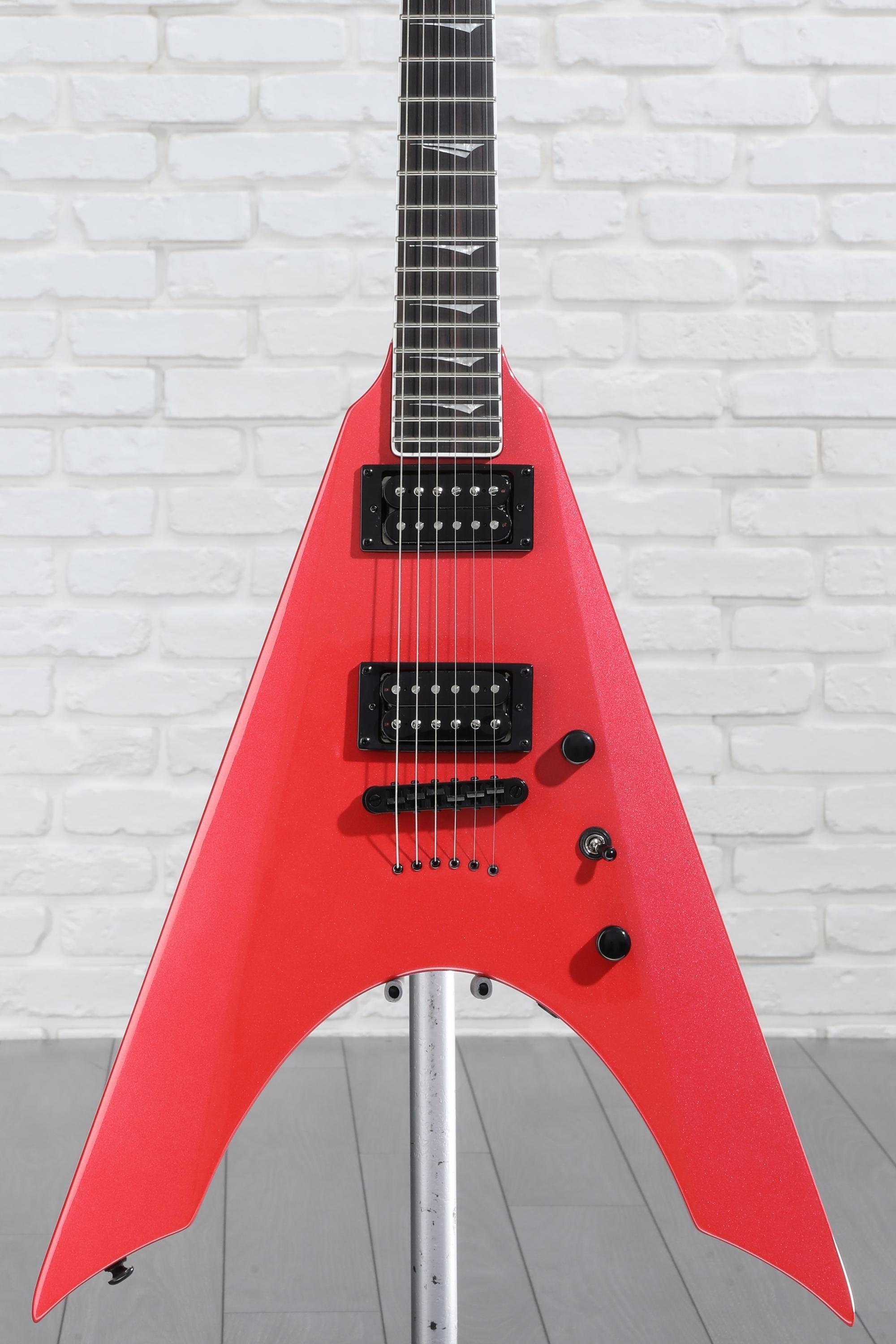 Kramer Nite-V Electric Guitar - Crimson Red Metallic | Sweetwater
