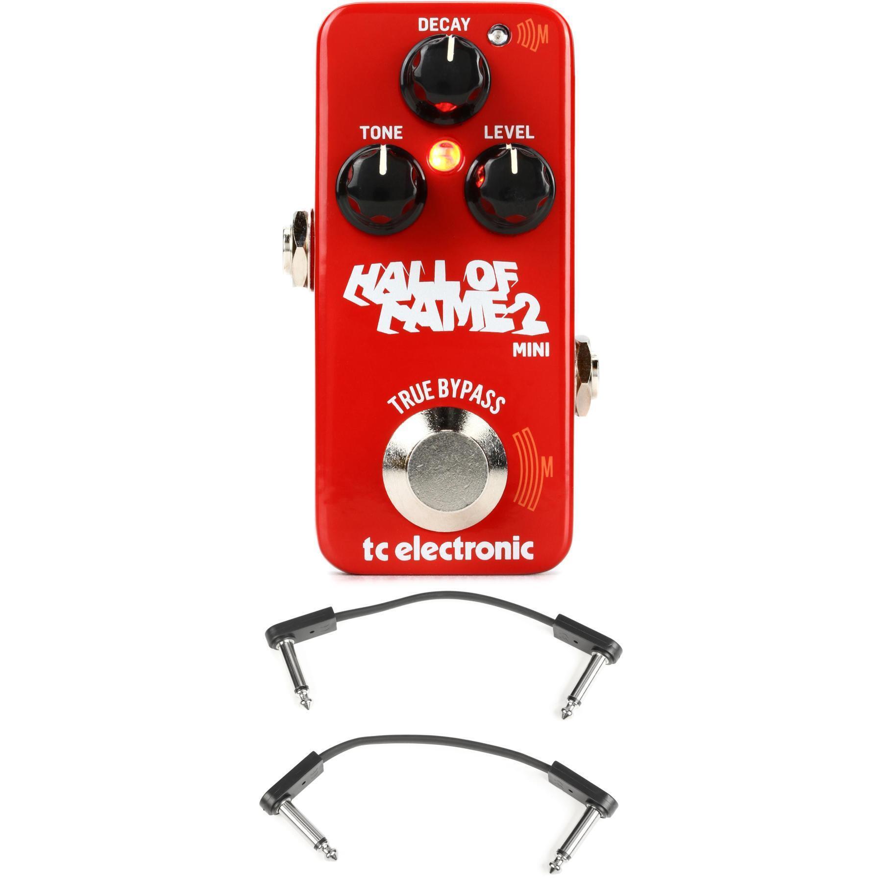 TC Electronic Hall Of Fame 2 Mini Reverb Pedal with EBS Patch Cables ...