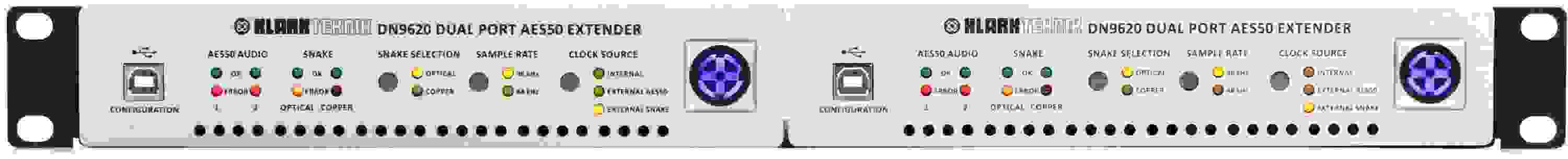 Klark Teknik DN9620 Dual-port AES50 Extender - 1 Pair | Sweetwater