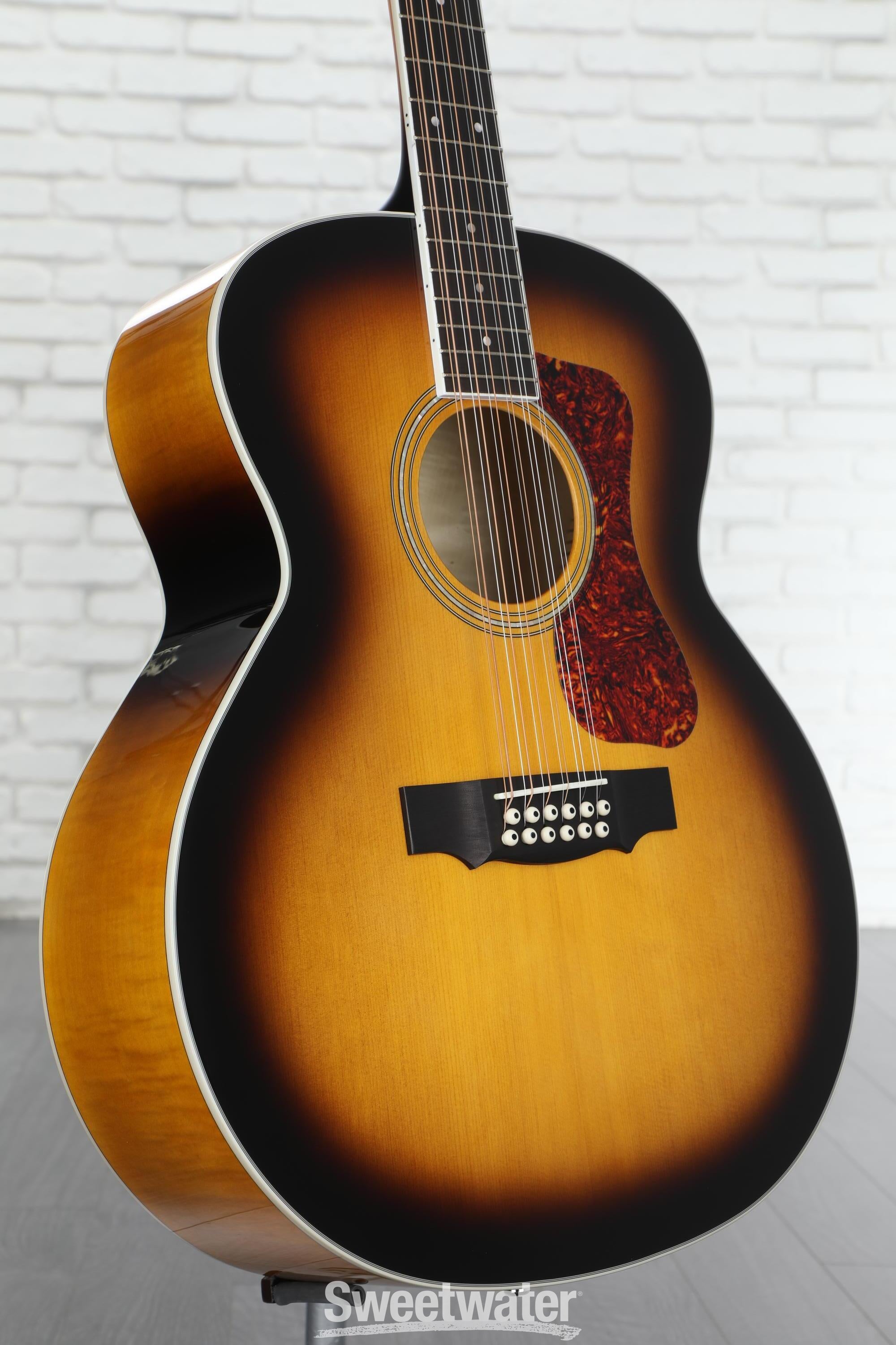 Guild F-2512E Deluxe 12-string Acoustic-electric Guitar - Antique ...