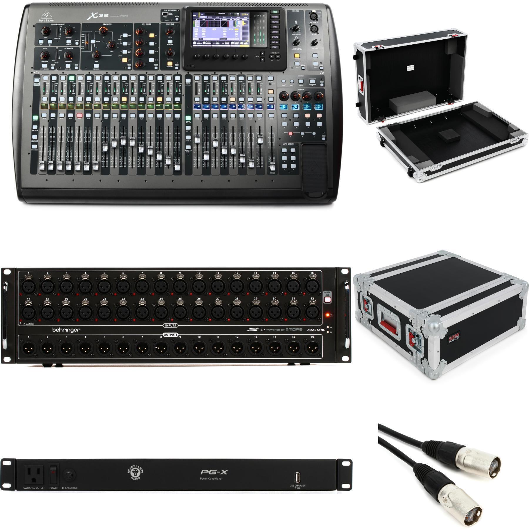Behringer X32 Digital Mixer with S32IO Stage Box - Tour Bundle | Sweetwater