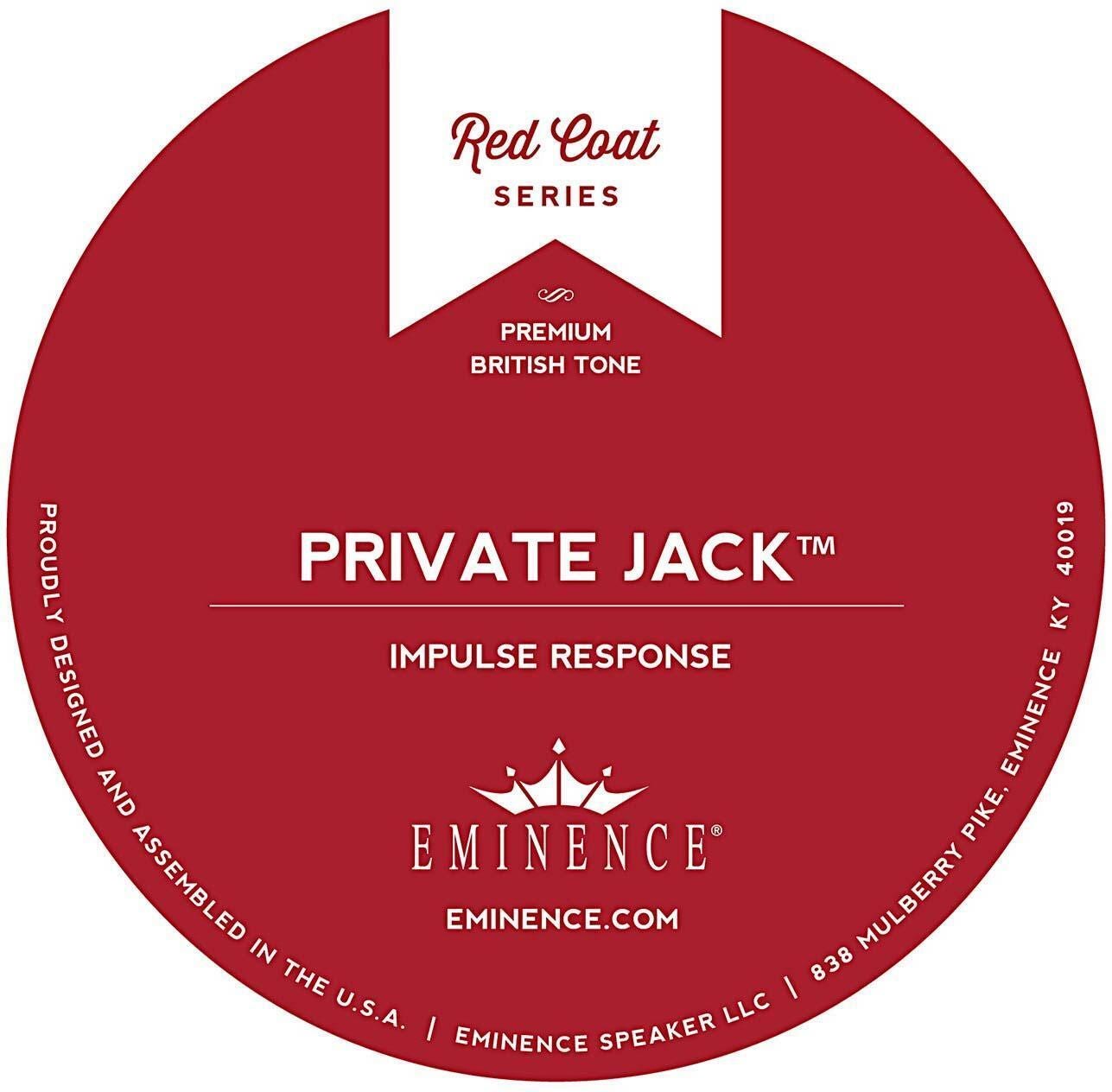 Eminence Private Jack Speaker Impulse Response | Sweetwater