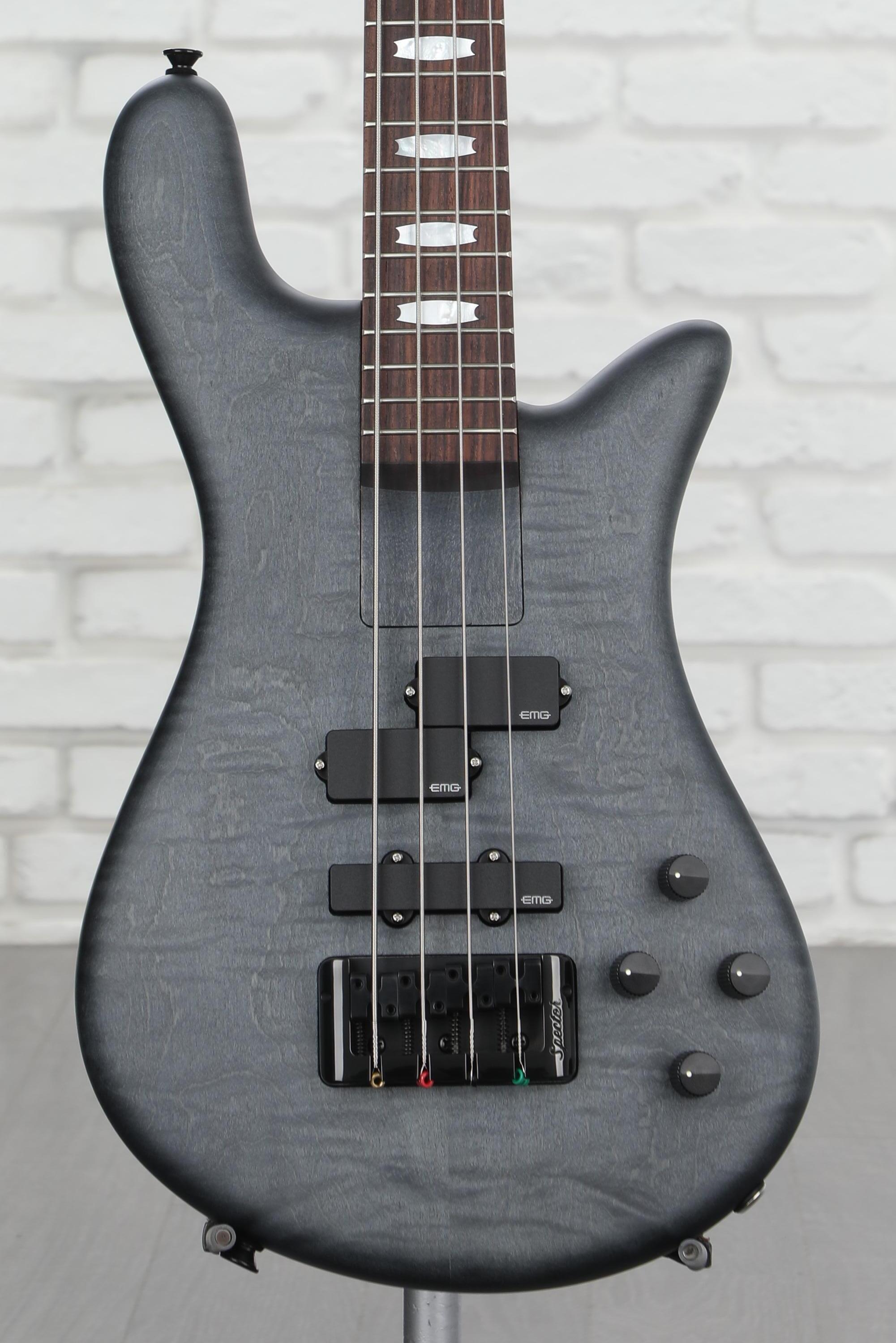 Spector Euro 4 LX Bolt-On Electric Bass Guitar - Black Stain | Sweetwater
