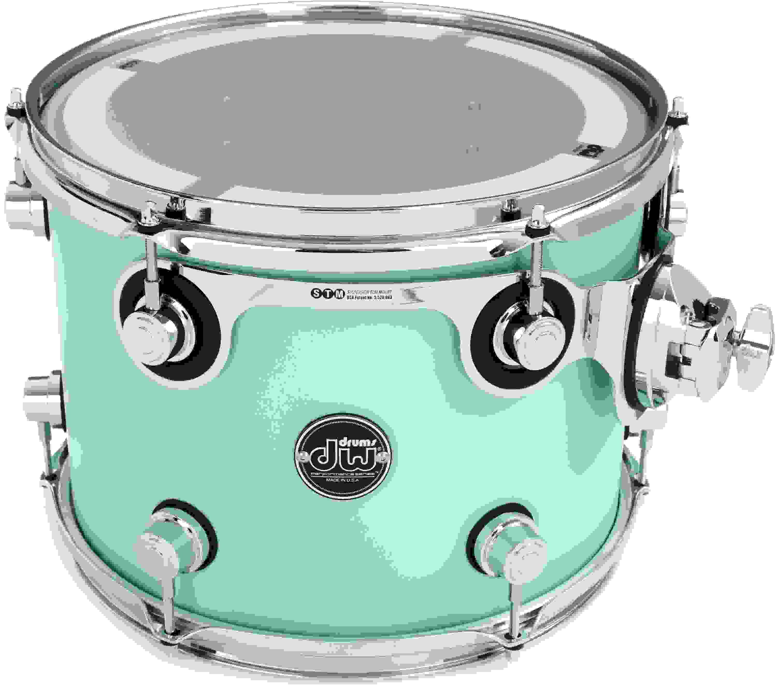 DW Performance Series Mounted Tom - 9 x 12 inch - Satin Sea Foam ...
