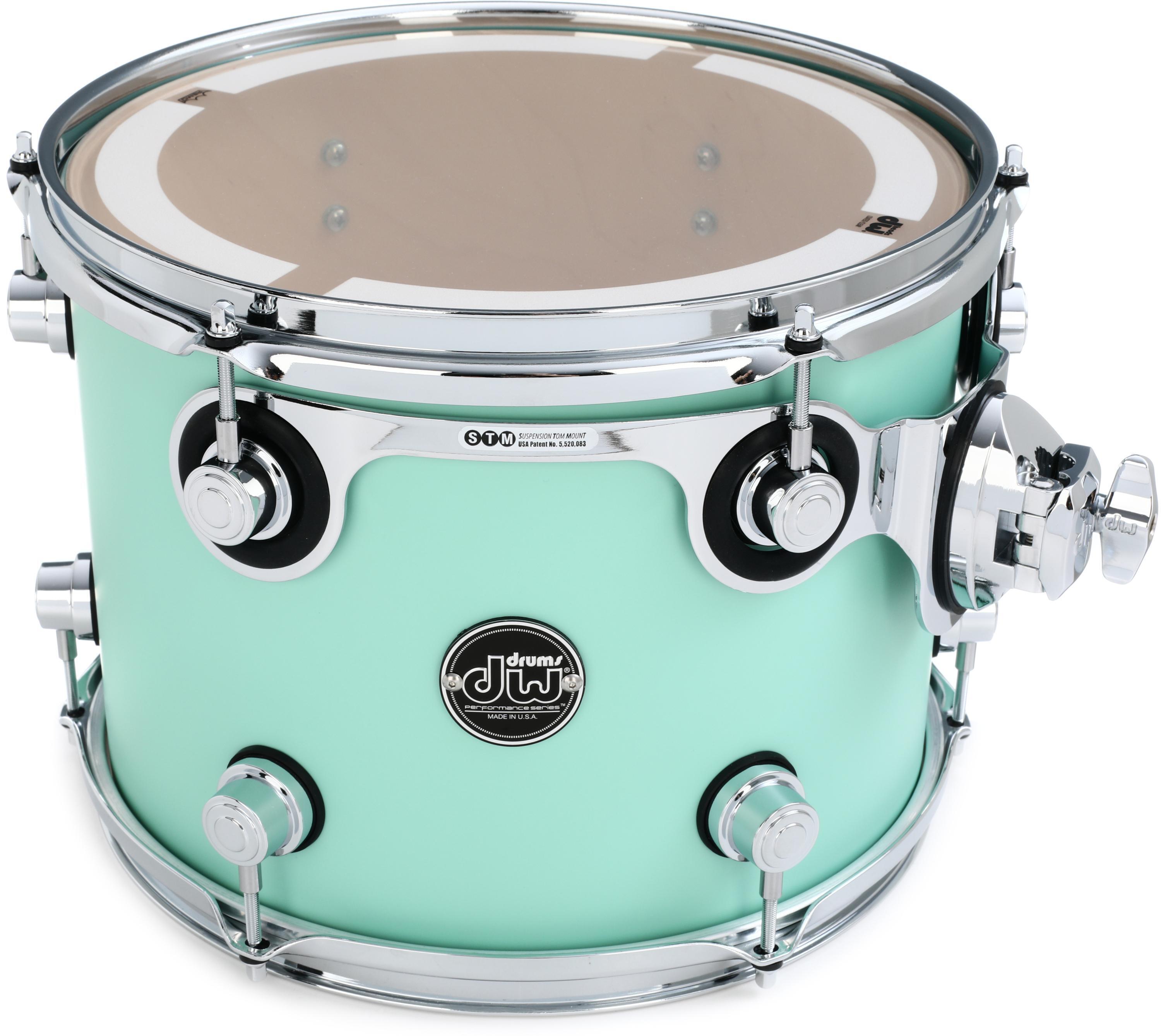 DW Performance Series Mounted Tom - 9 x 12 inch - Satin Sea Foam ...