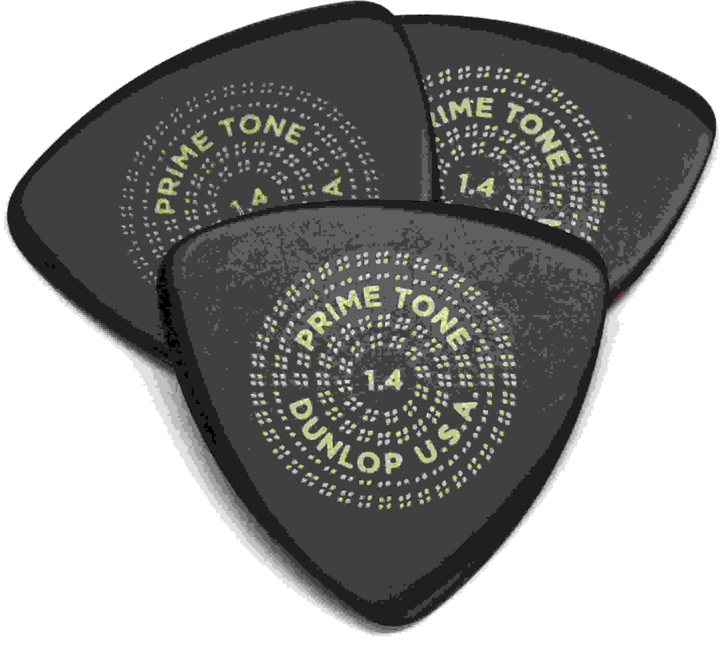 Dunlop Primetone Triangle Smooth Guitar Picks - 1.4mm, Red, 3-pack ...