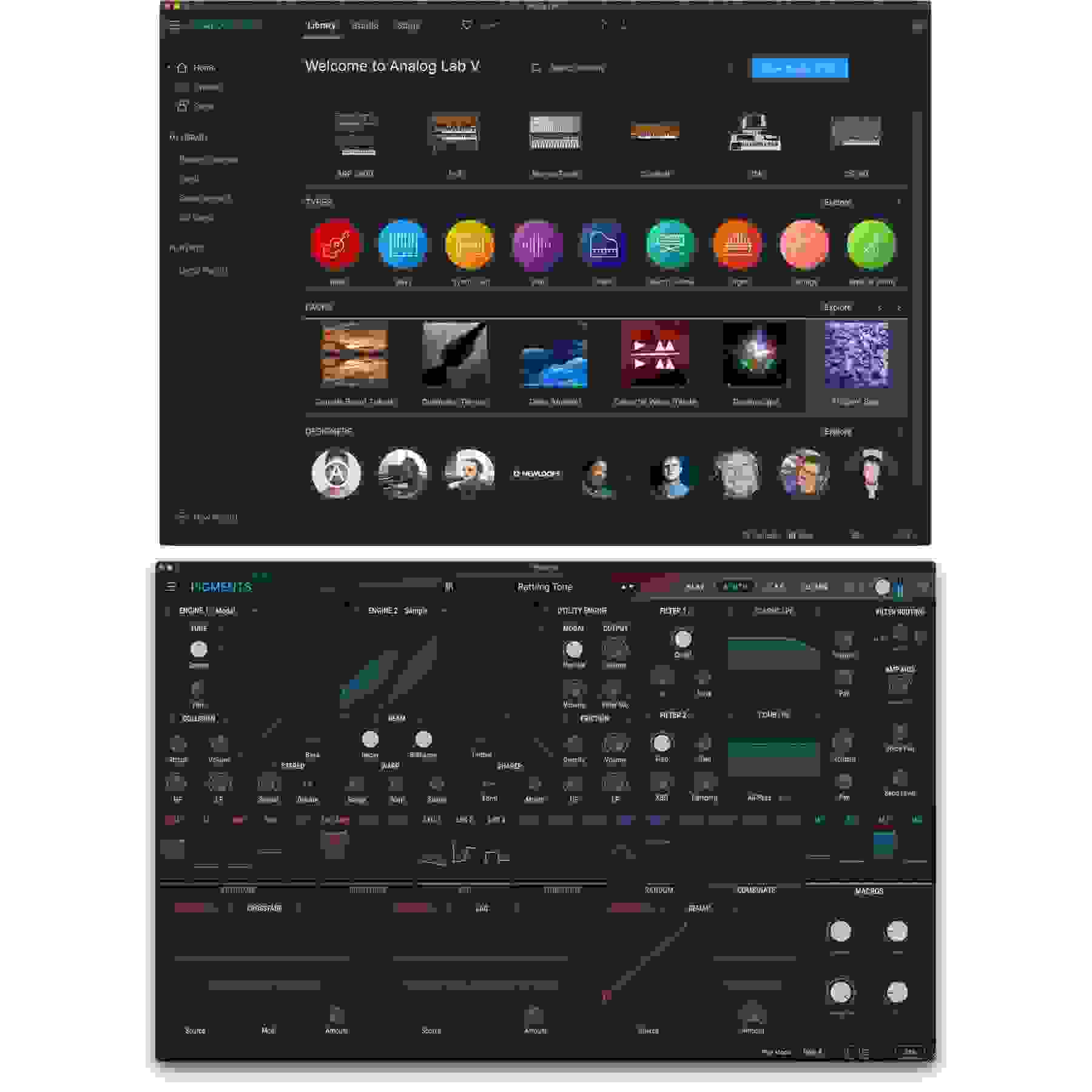 Arturia Analog Lab and Pigments 6 Polychrome Software Synthesizer Bundle | Sweetwater