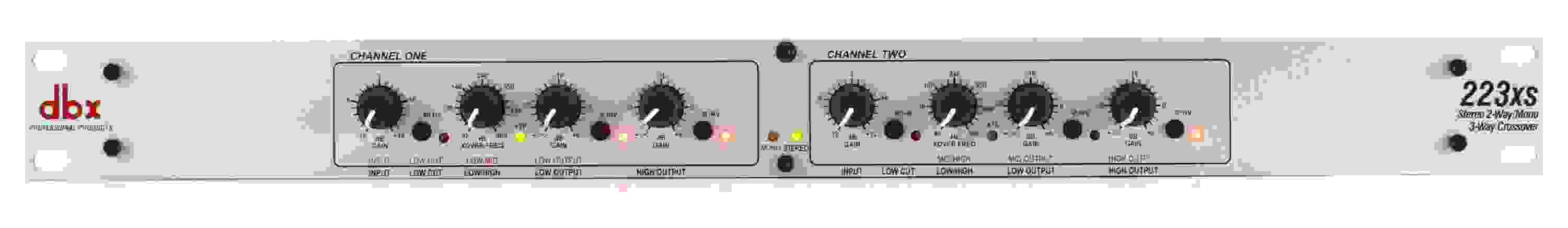 dbx 223xs Stereo 2-Way, Mono 3-Way Crossover | Sweetwater