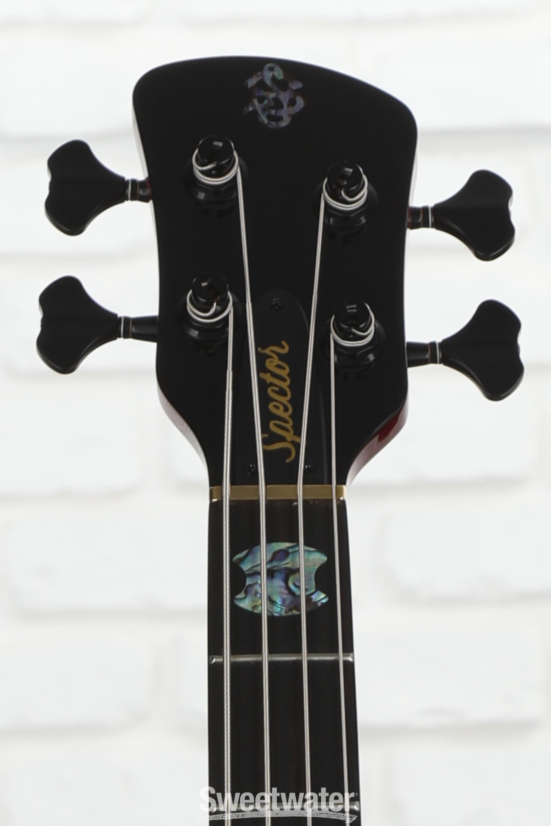 Spector Euro 4 CST Electric Bass Guitar - Natural Red Burst | Sweetwater