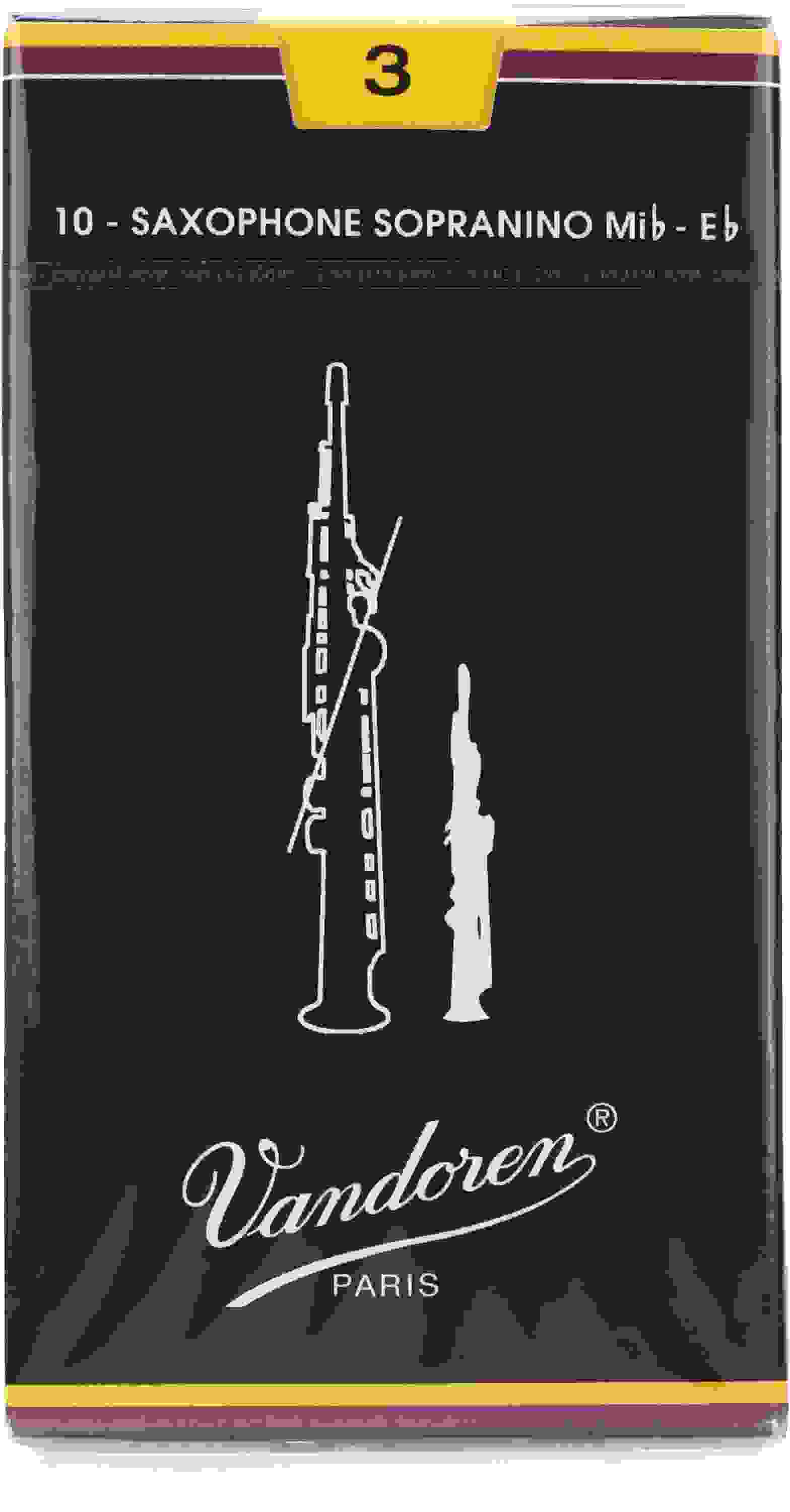 Vandoren Traditonal Sopranino Saxophone Reeds - 3.0 (10-pack) | Sweetwater