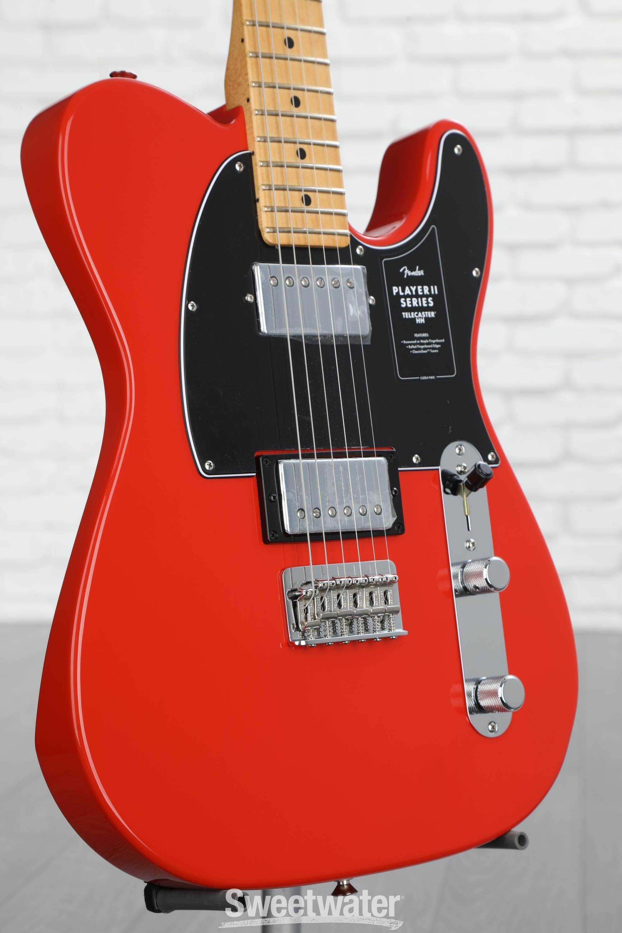 Fender Player II Telecaster HH Electric Guitar - Coral Red with Maple ...