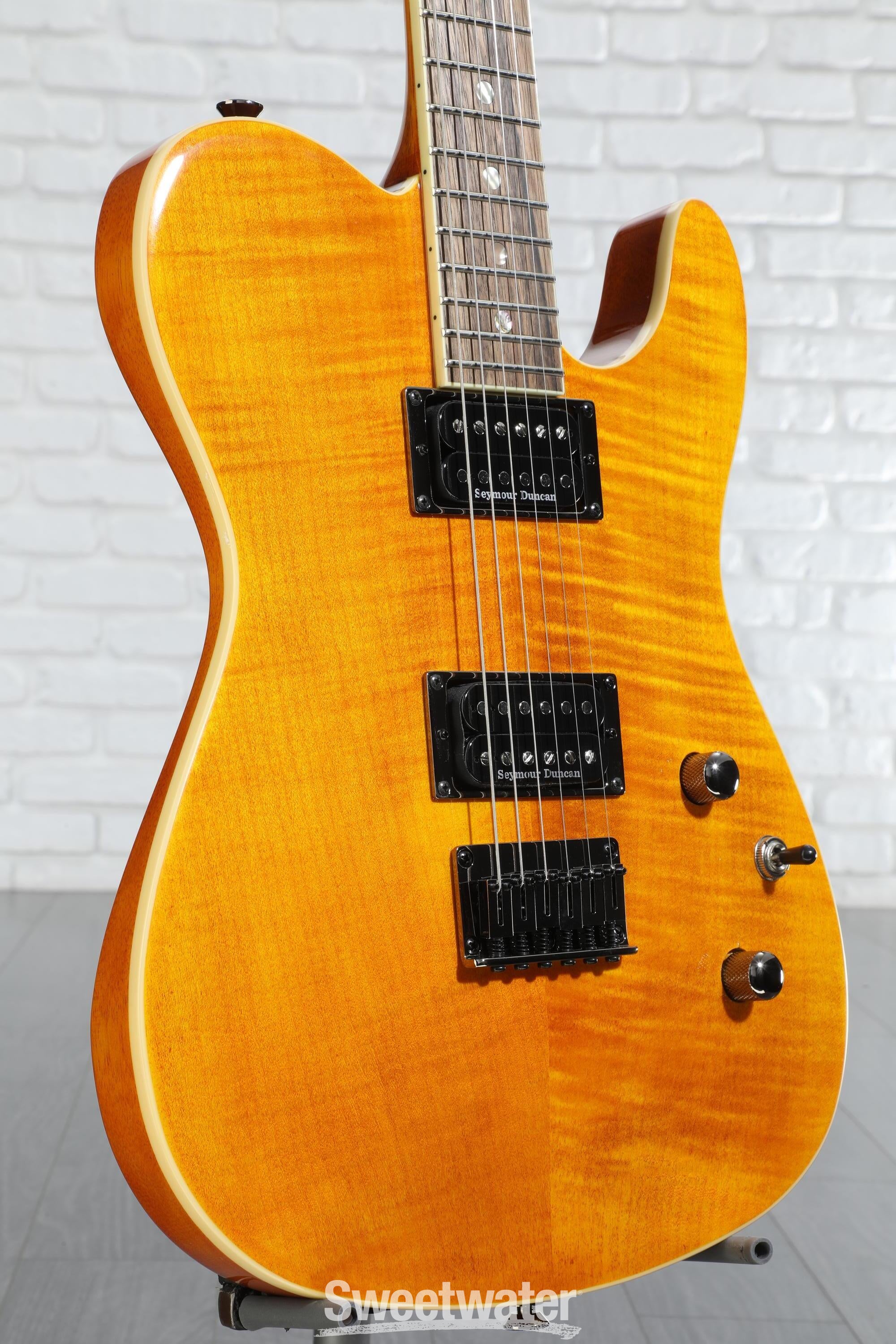 Fender Special Edition Custom Telecaster FMT HH - Amber | Sweetwater