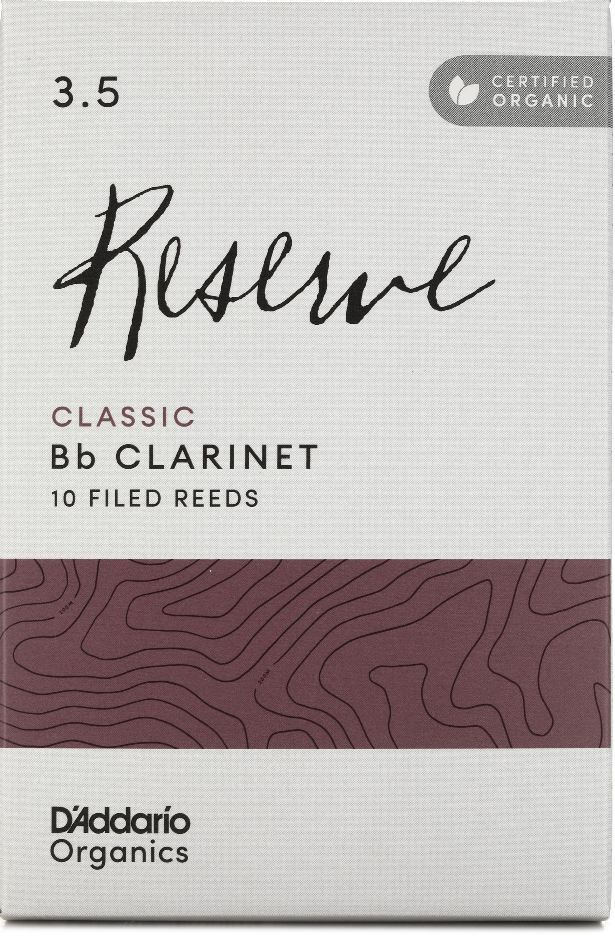 D'Addario Organics Reserve Classic Bb Clarinet Reeds - 3.5 (10-pack ...