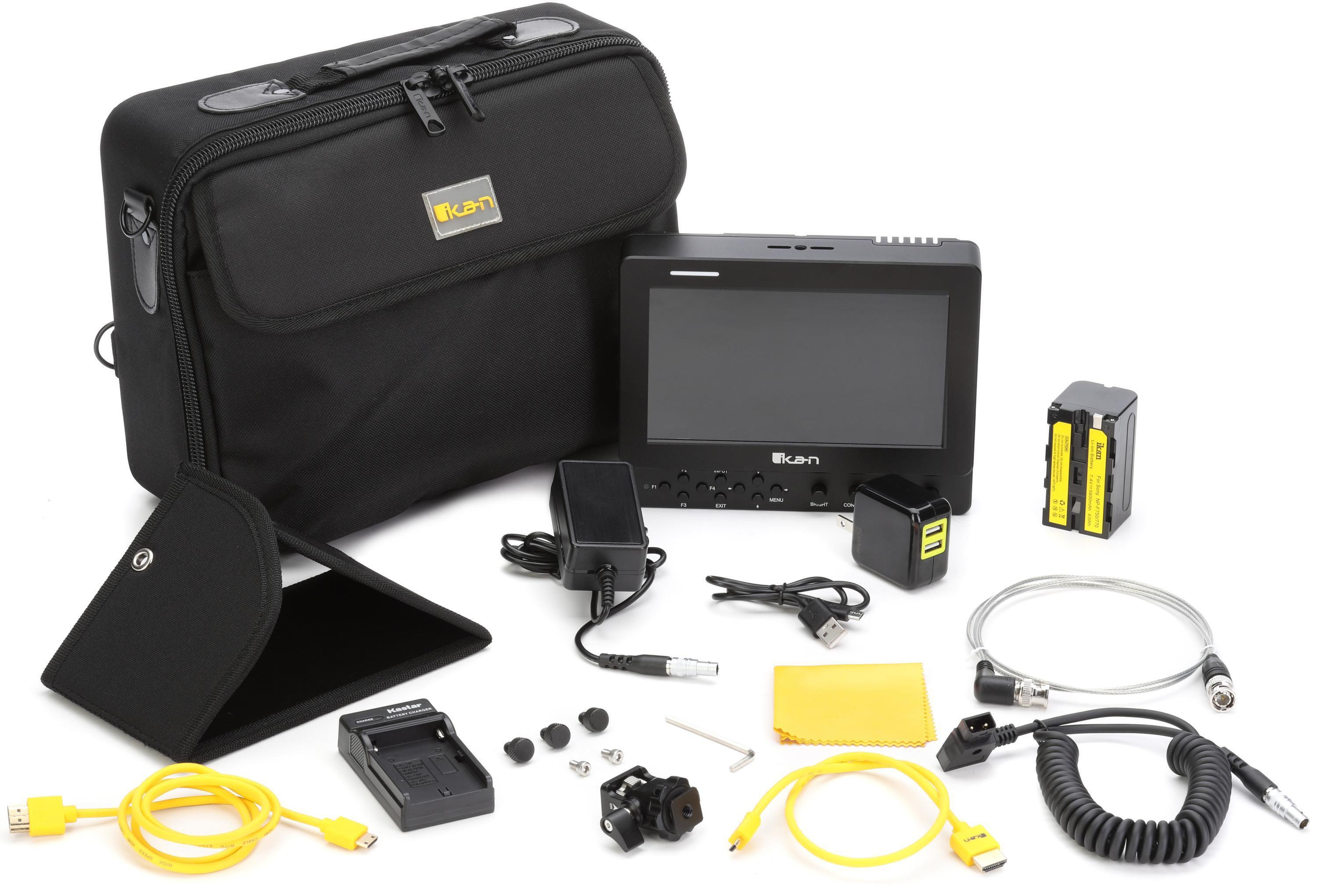 Ikan VXF7-HB-DK On-Camera Tally Field Monitor Deluxe Kit | Sweetwater