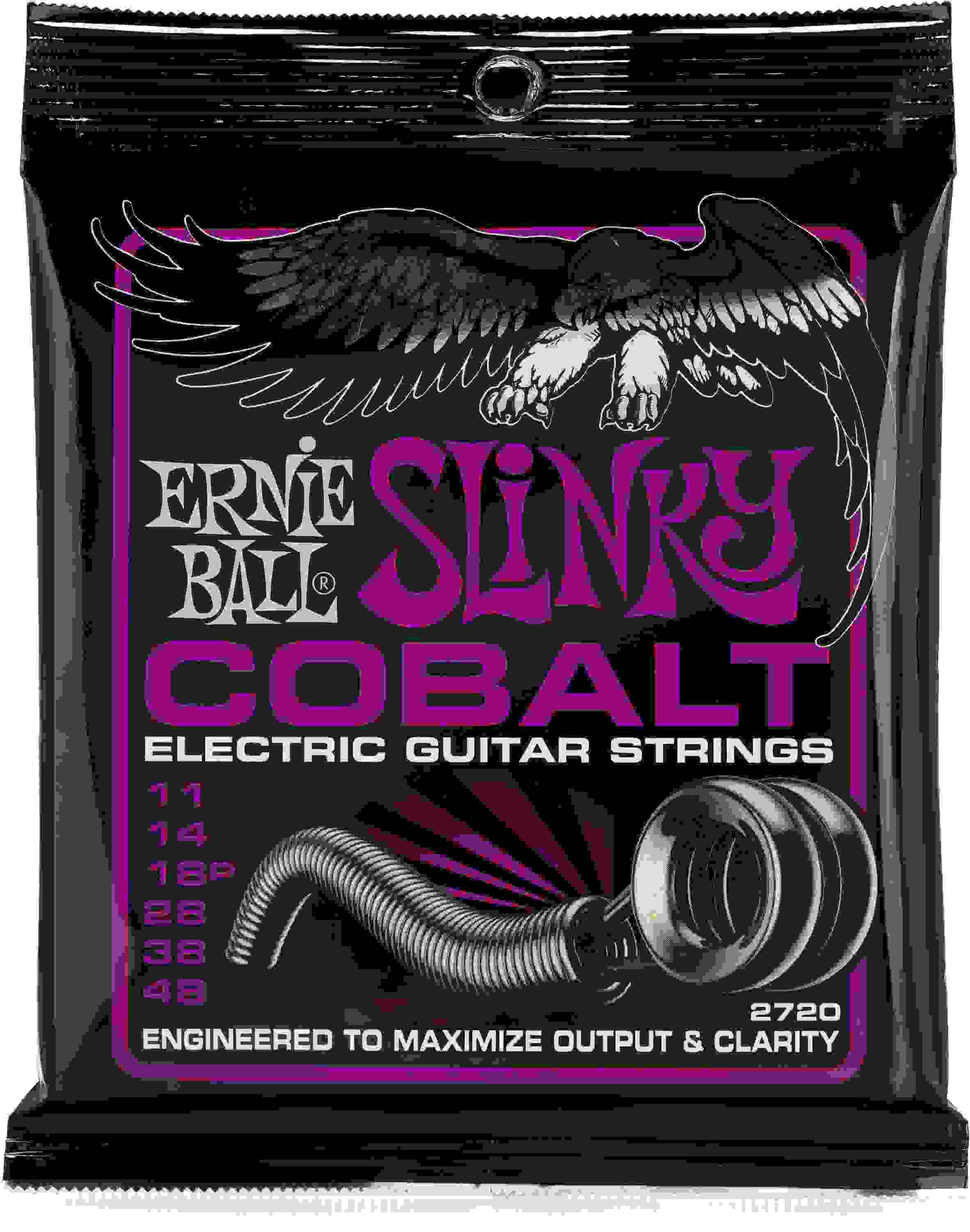 Ernie Ball 2720 Power Slinky Cobalt Electric Guitar Strings - .011-.048 | Sweetwater