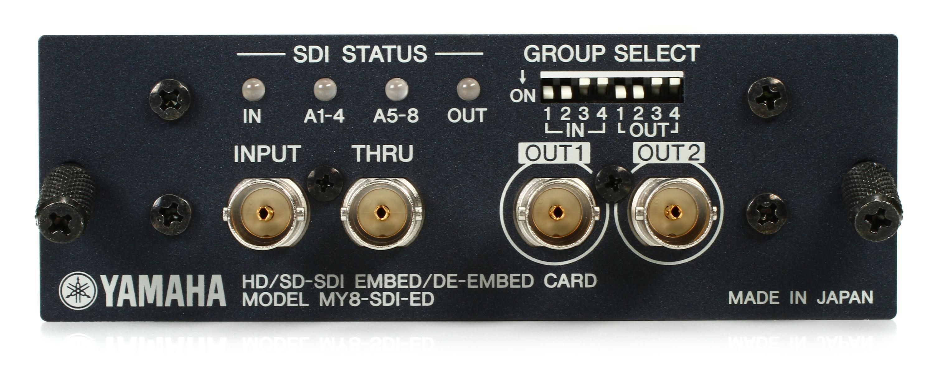 Yamaha MY8-SDI-ED 8-channel HD-SDI/SD-SDI Embedder/De Yamaha MY8-SDI-ED 8-channel HD-SDI/SD-SDI Embedder/De