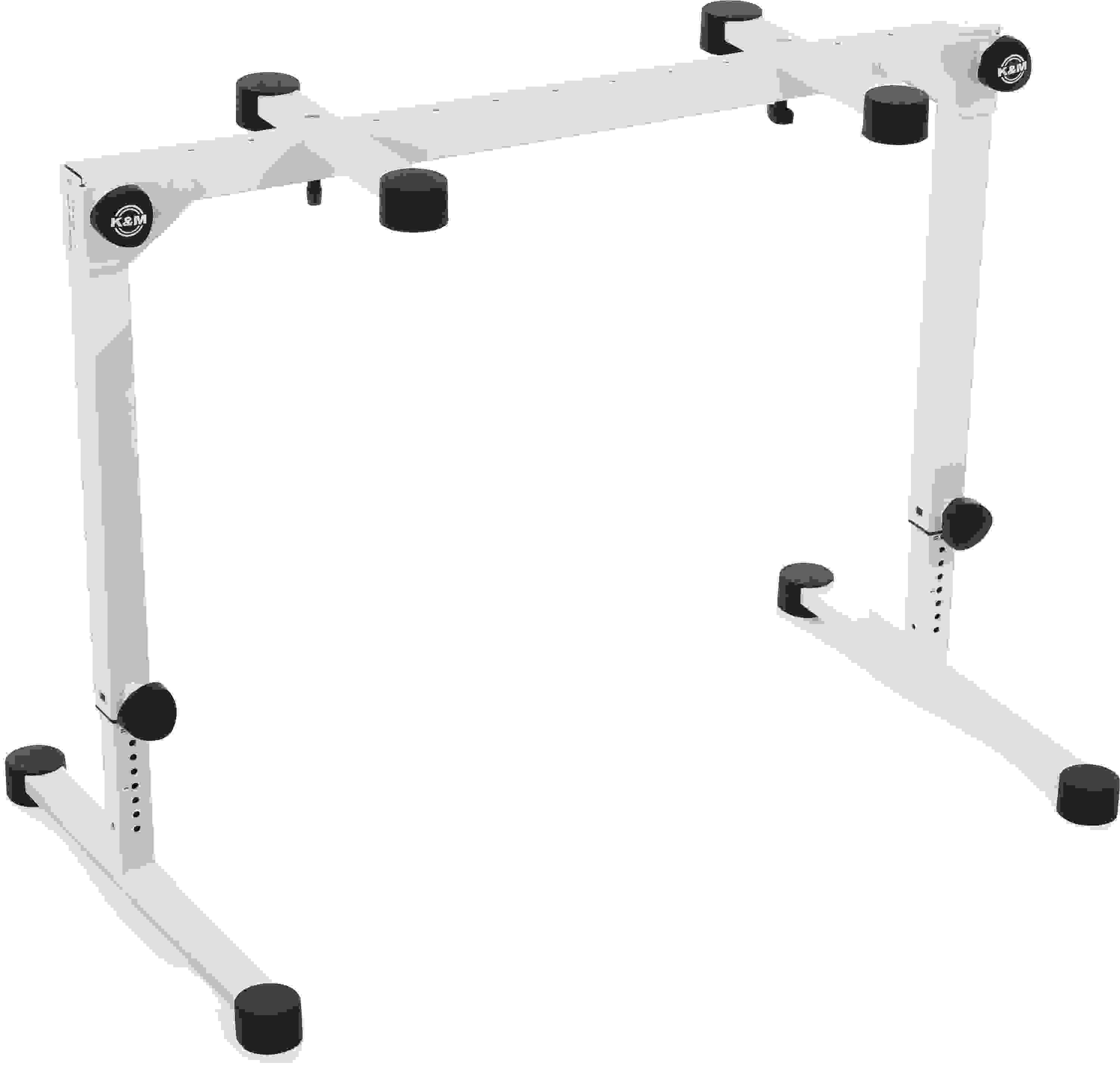 K&M 18820 Omega Pro Keyboard Stand - Pure White | Sweetwater