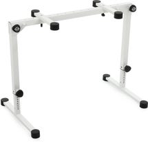 K&M 18820 Omega Pro Keyboard Stand - Pure White | Sweetwater