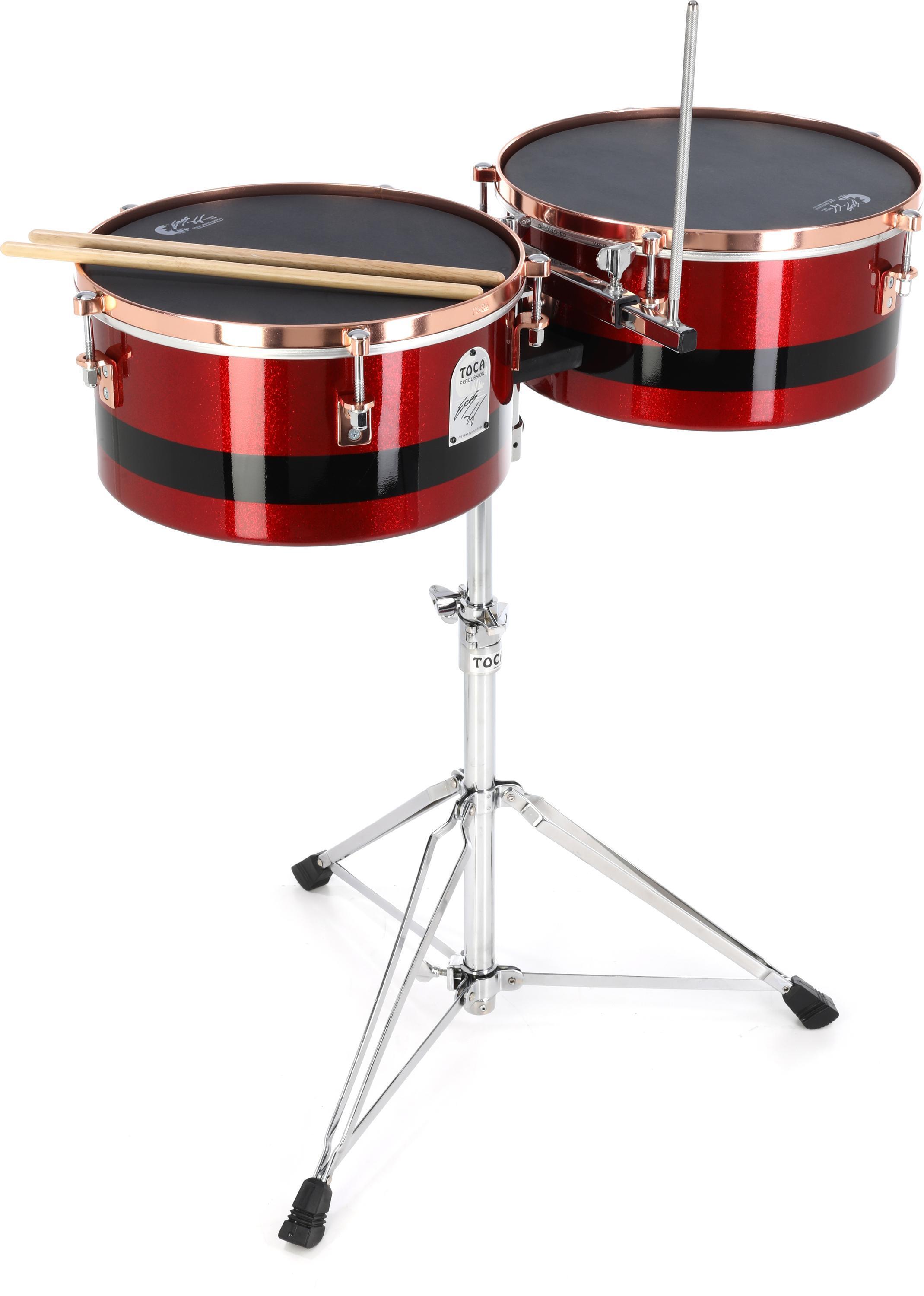Toca Percussion Eric Velez Signature Series Timbales - 14 and 15 inches ...