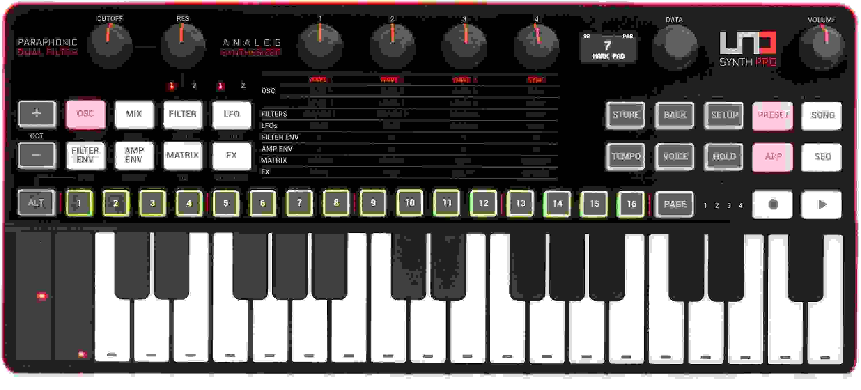 IK Multimedia UNO Synth Pro Desktop Analog Synthesizer | Sweetwater