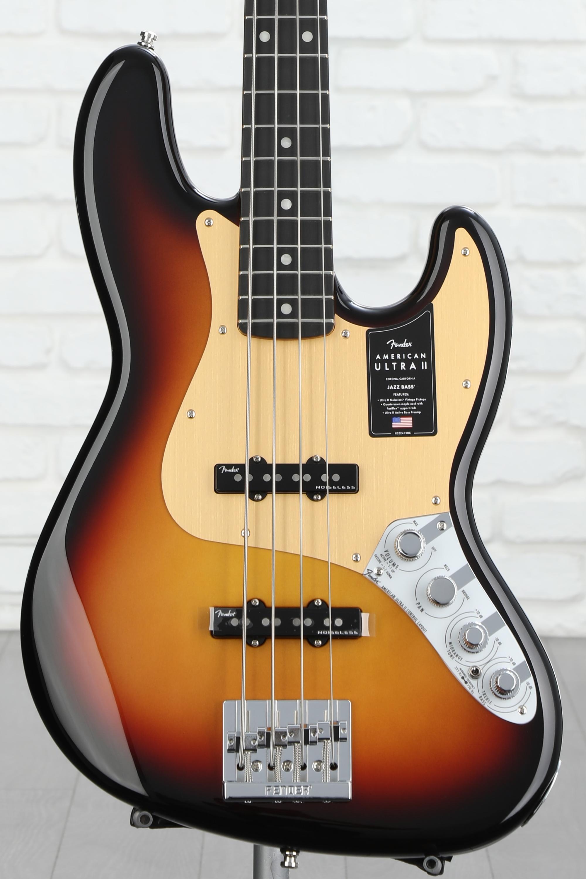 Fender American Ultra II Jazz Bass - Ultraburst, Ebony Fingerboard | Sweetwater