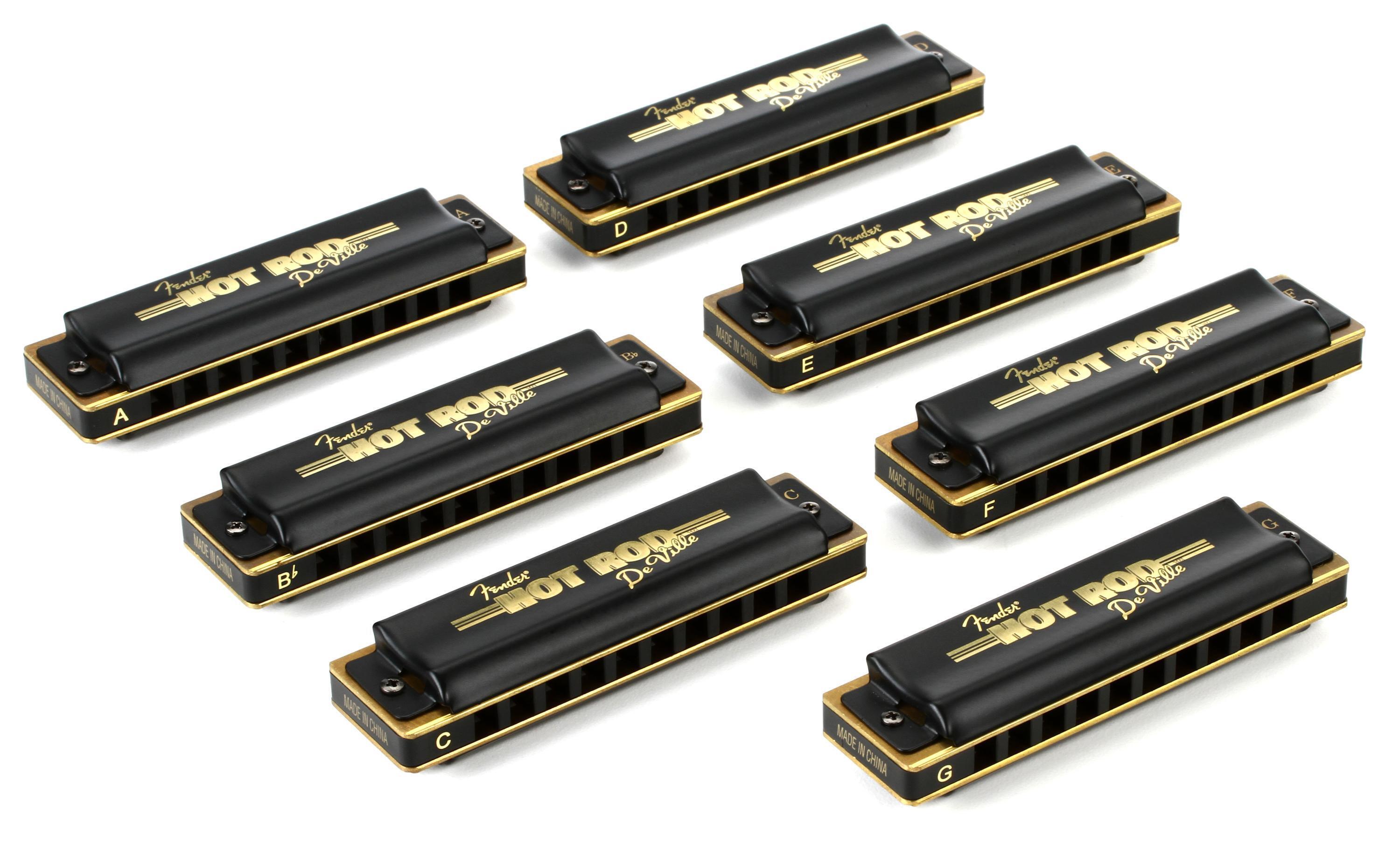 Fender Hot Rod DeVille Harmonica - Pack of 7, with Case | Sweetwater