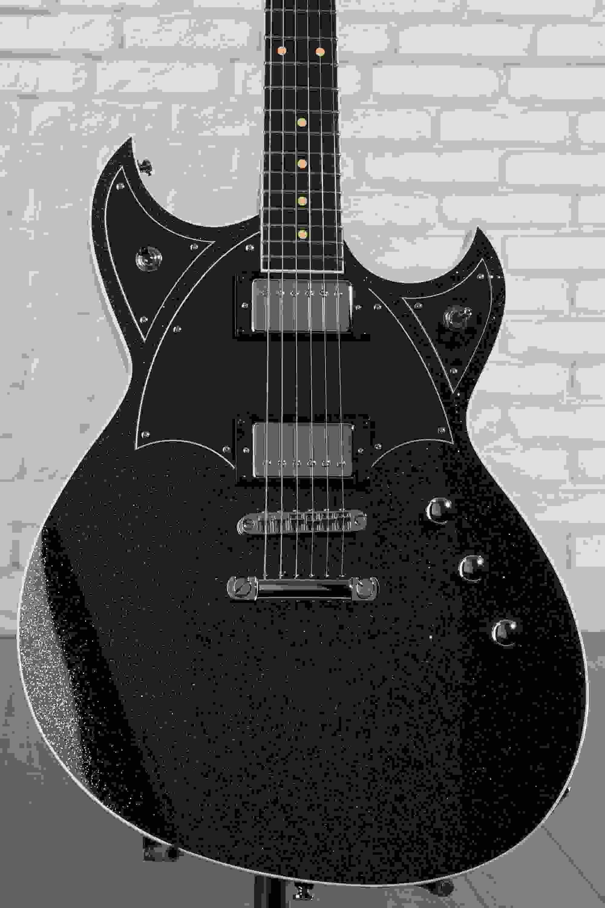 Reverend Reeves Gabrels Spacehawk HT Electric Guitar - Black Sparkle ...