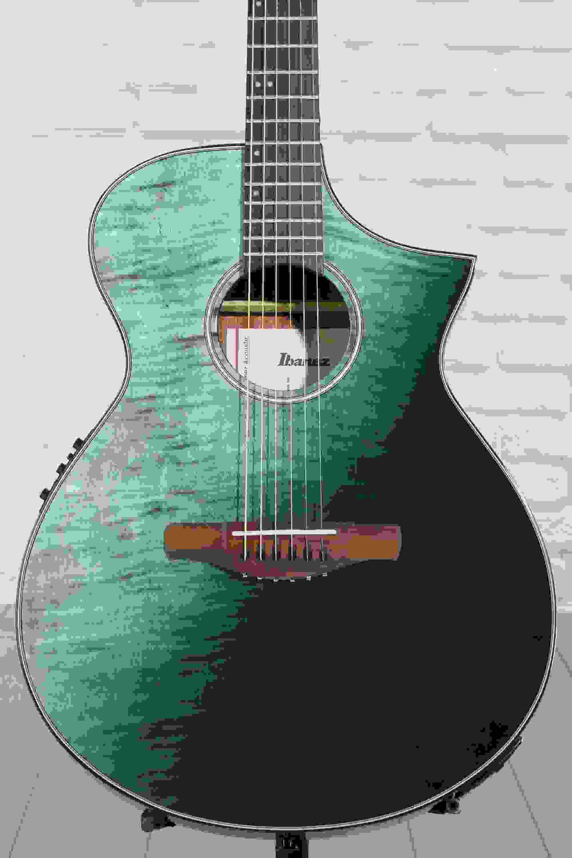 Ibanez AEWC32FMGSF Acoustic-electric Guitar - Dark Green Sunset Fade ...