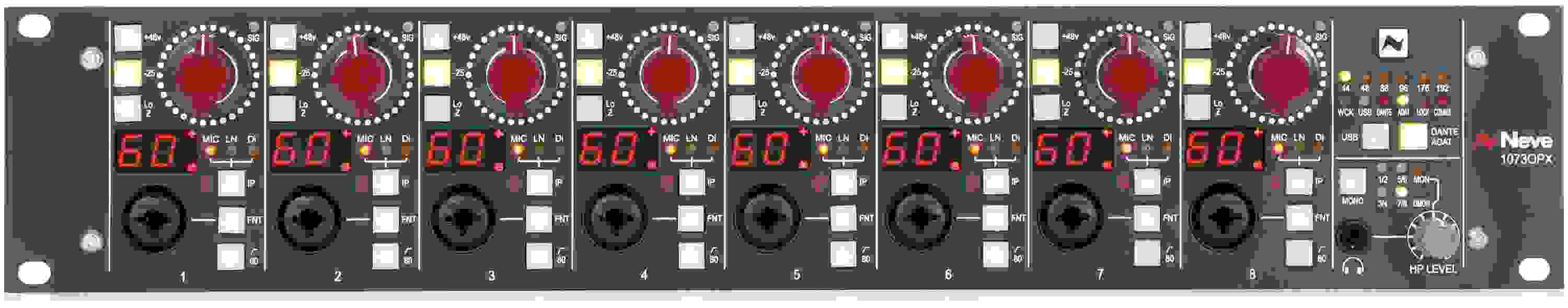 Neve 1073OPX 8-channel Microphone Preamp with Remote Control and USB ...