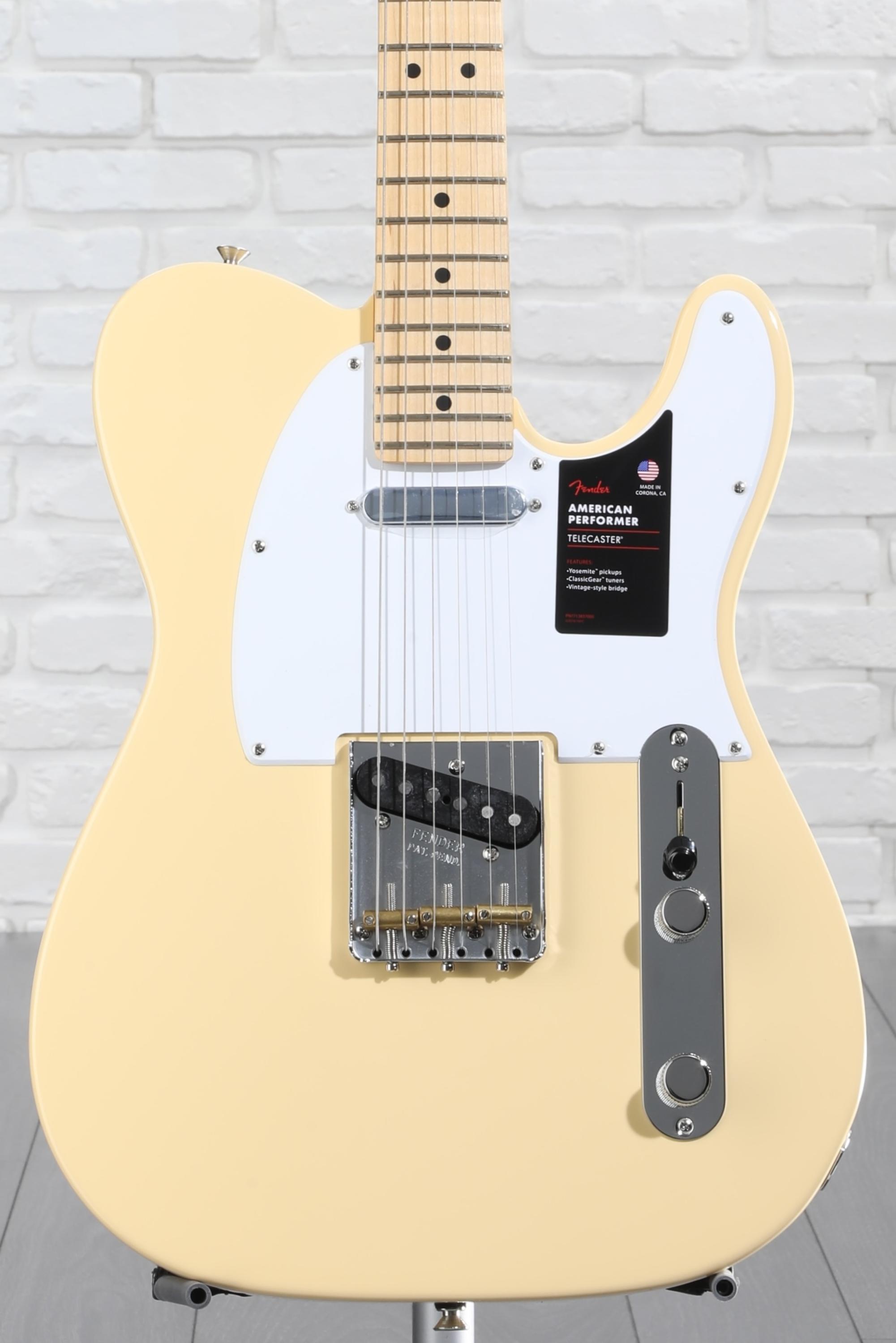 Fender American Performer Telecaster - Vintage White with Maple ...