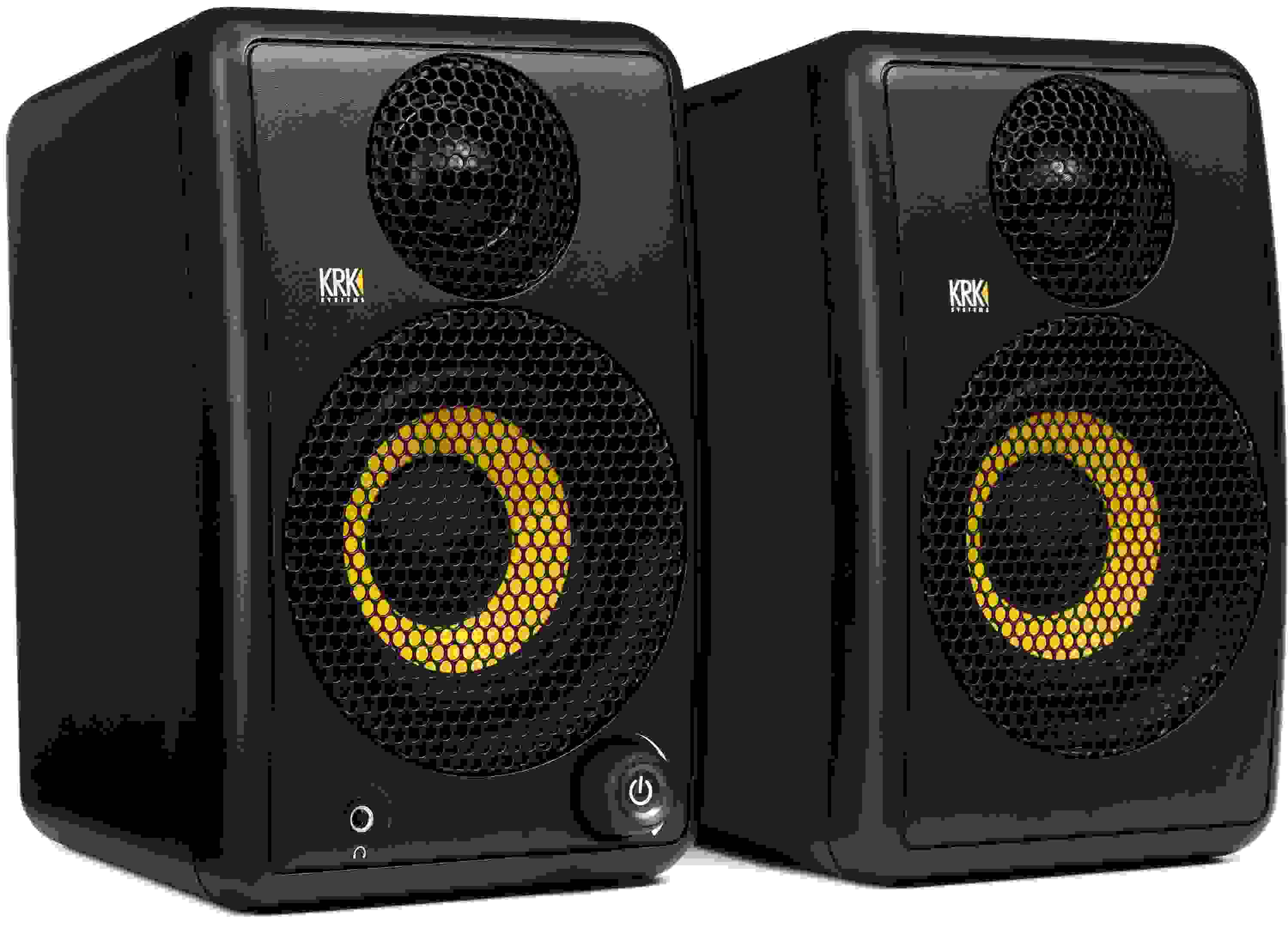 KRK GOAUX3 3-inch Powered Portable Studio Monitor Pair - Black | Sweetwater