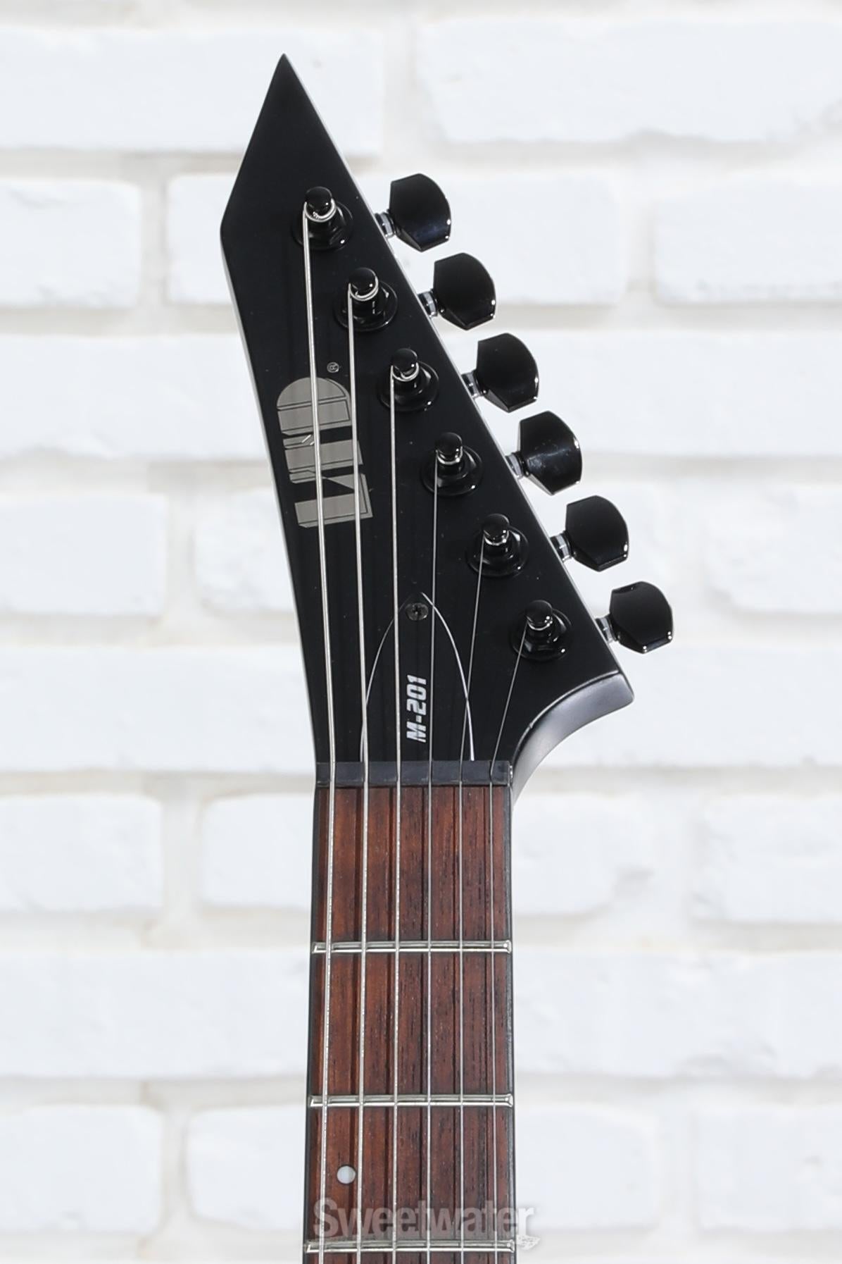 ESP LTD M-201 HT Electric Guitar - Black Satin | Sweetwater