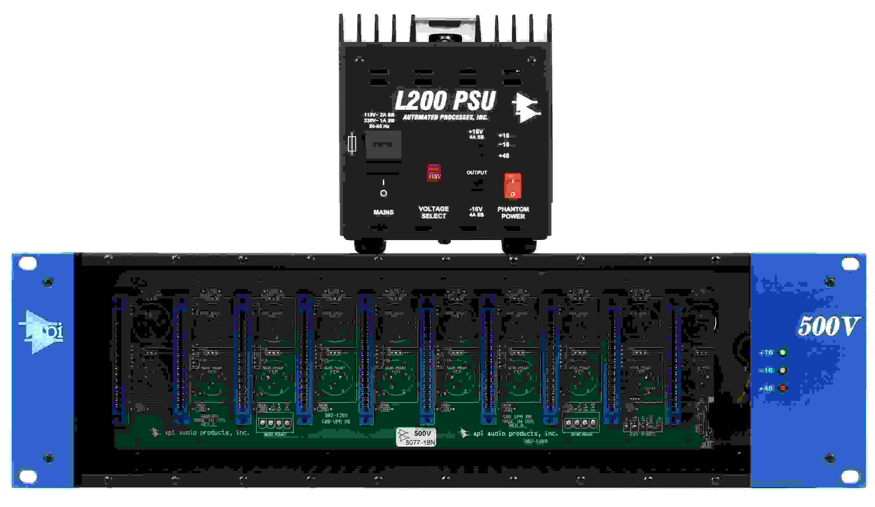 API 500V 10-slot 500 Series Lunchbox | Sweetwater
