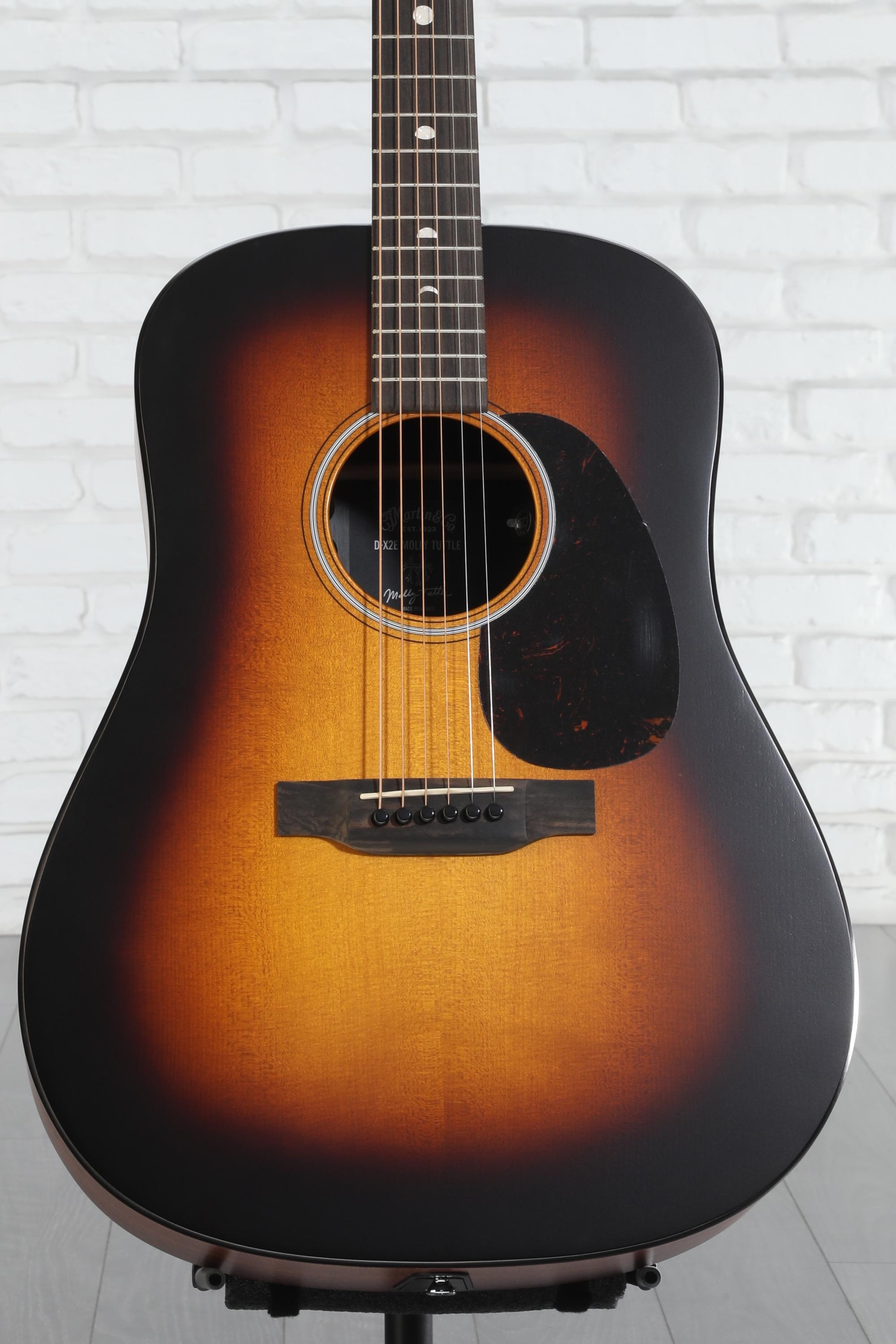 Martin D-X2E Molly Tuttle Acoustic-electric Guitar - Vintage Sunburst ...