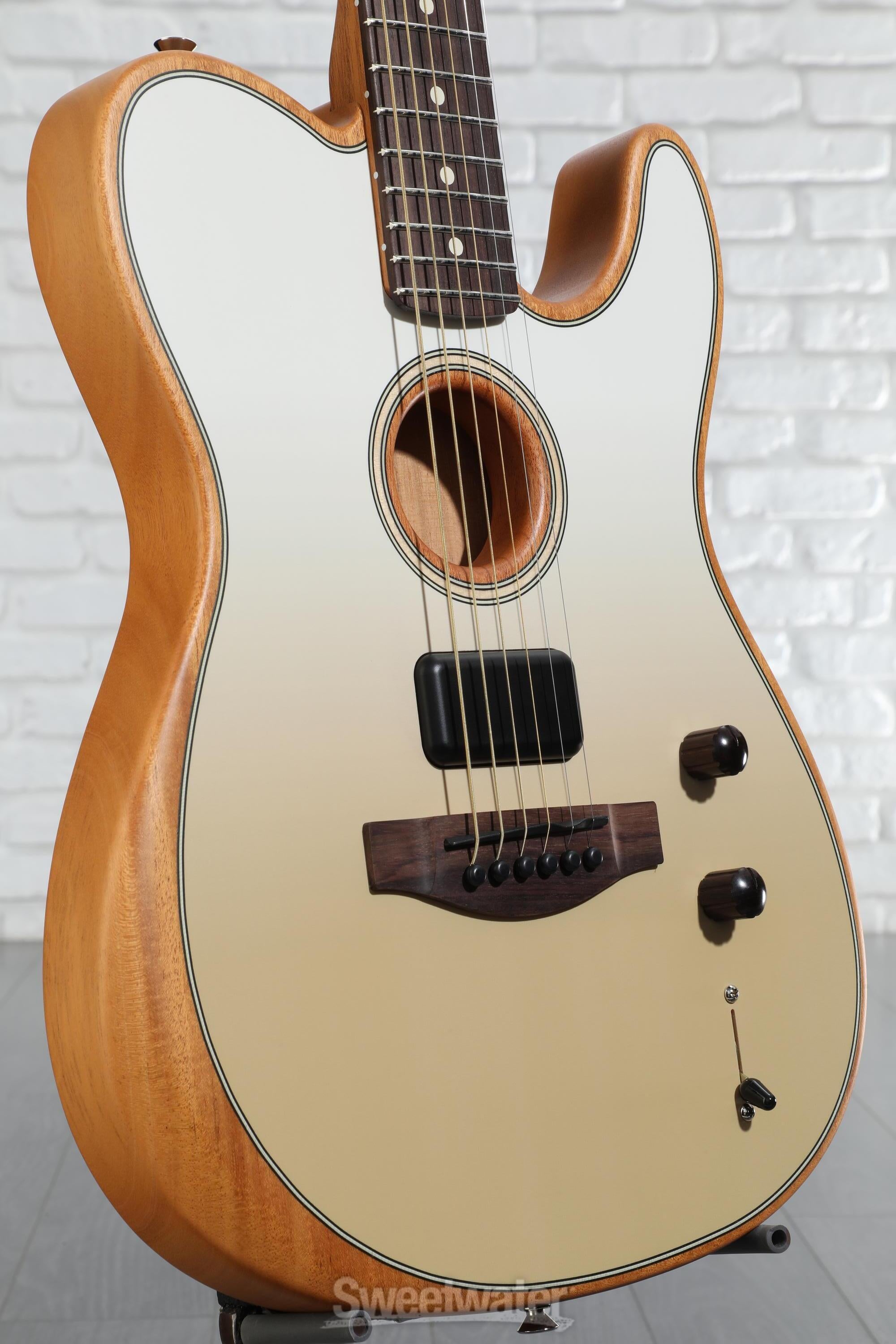 Fender Finneas Signature Acoustasonic Player Telecaster - Cappuccino ...