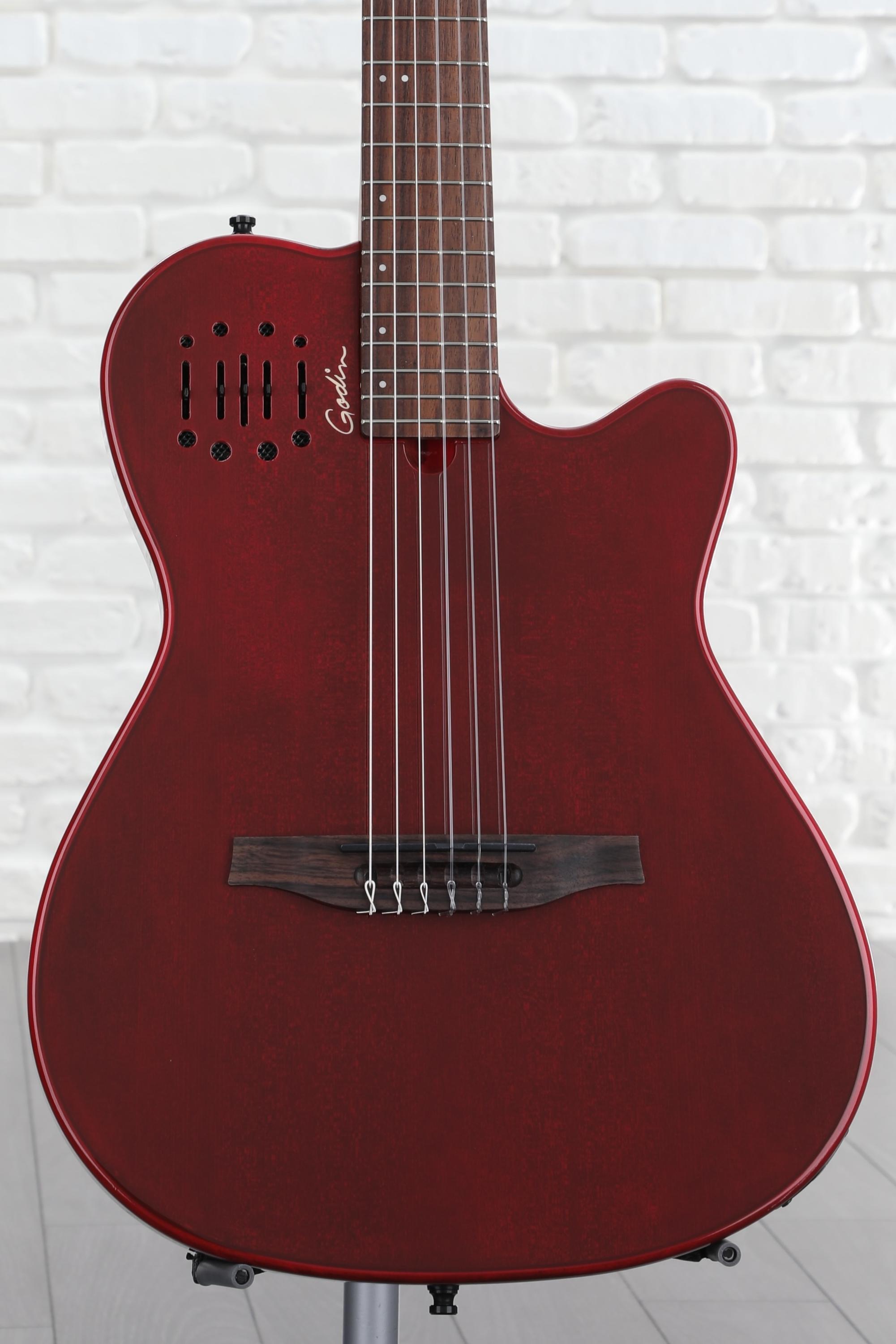Godin Multiac Mundial Nylon Acoustic-electric Guitar - Aztek Red ...