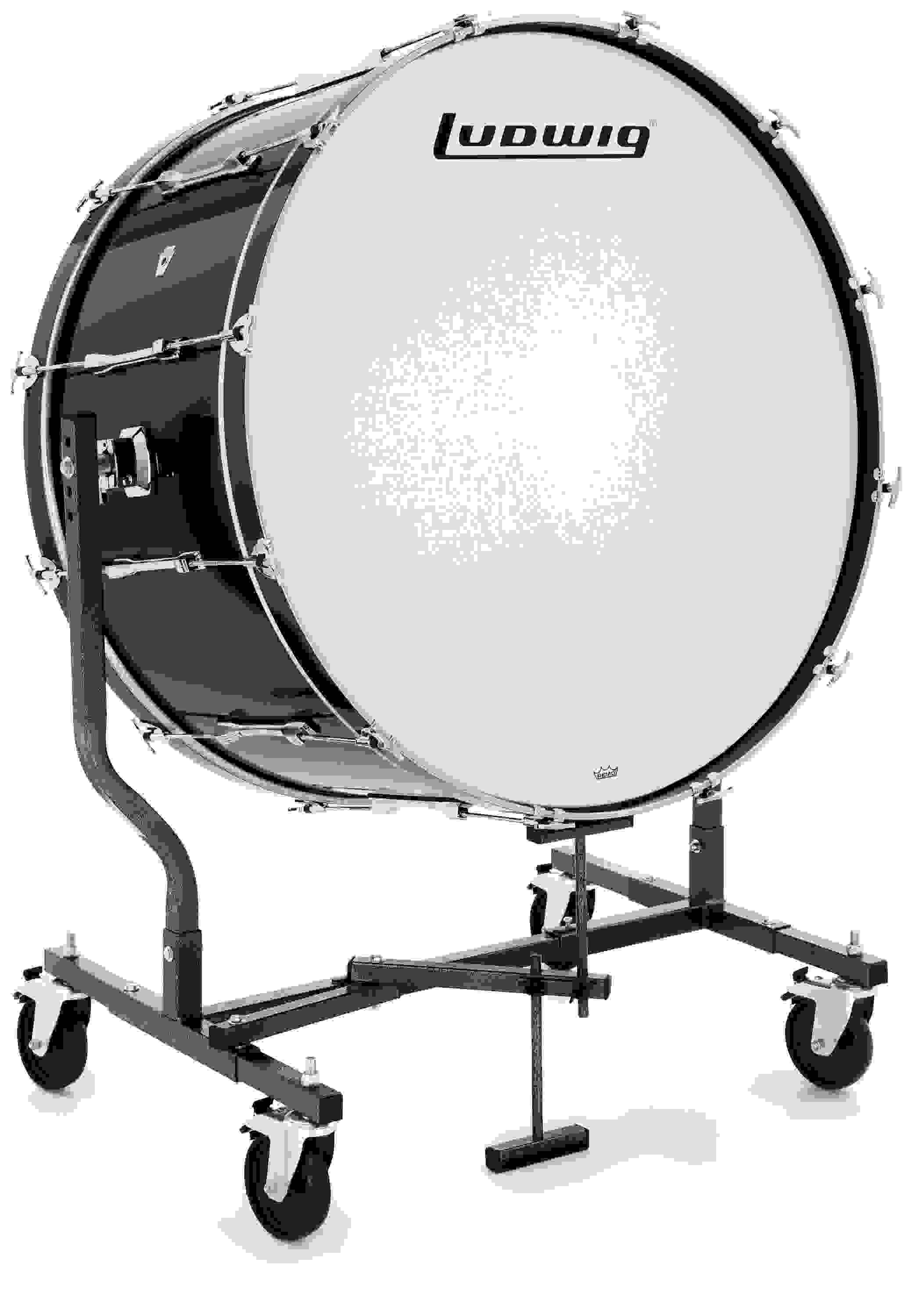 Ludwig LECB86X7G Concert Bass Drum with Stand, 18 inch x 36 inch ...
