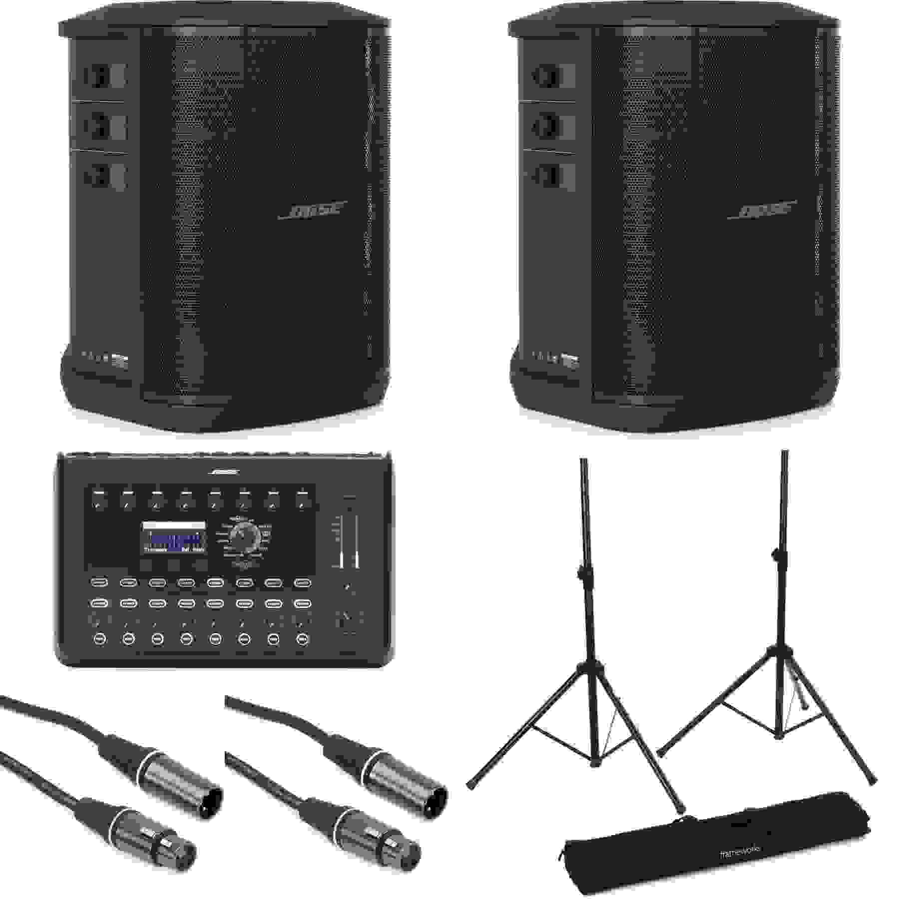 Bose S1 Pro+ Multi-position PA System and T8S 8-Channel Mixer Stand ...