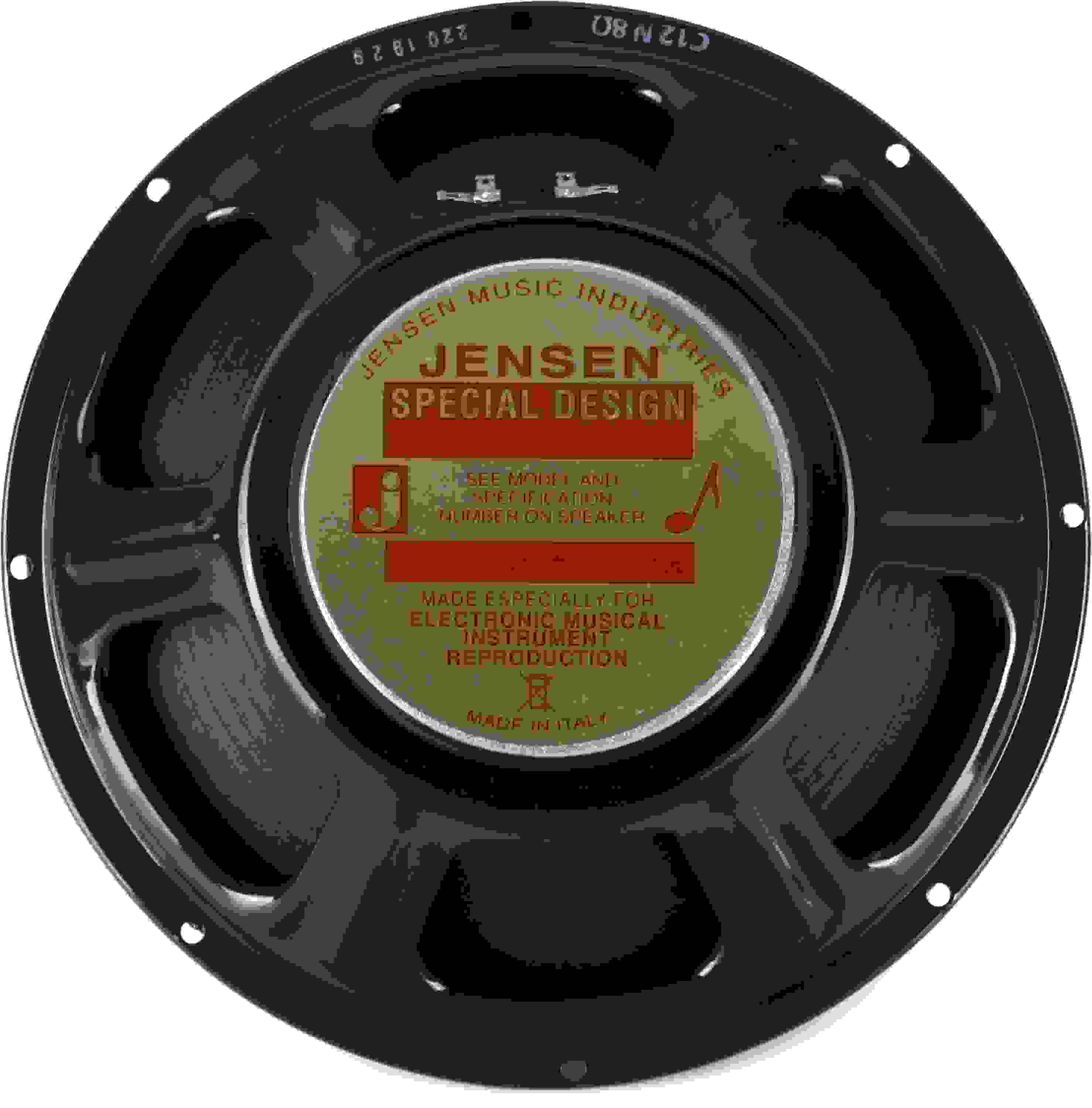 Jensen C12N 12-inch 50-watt Vintage Ceramic Guitar Amp Speaker - 8 ohm ...