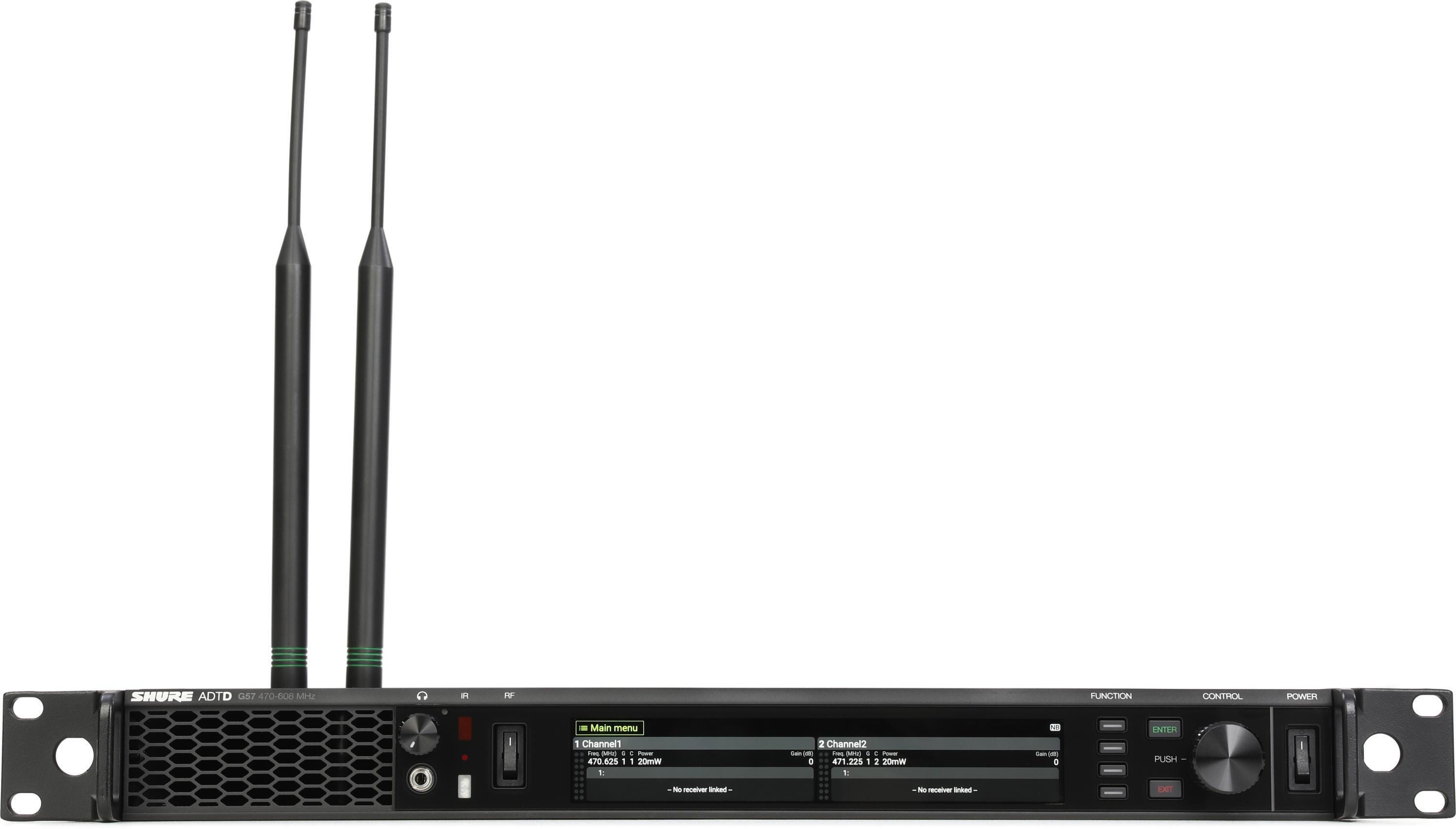 Shure ADTD Axient Digital PSM Wireless Dual Transmitter - G57 Band (470-608MHz) | Sweetwater