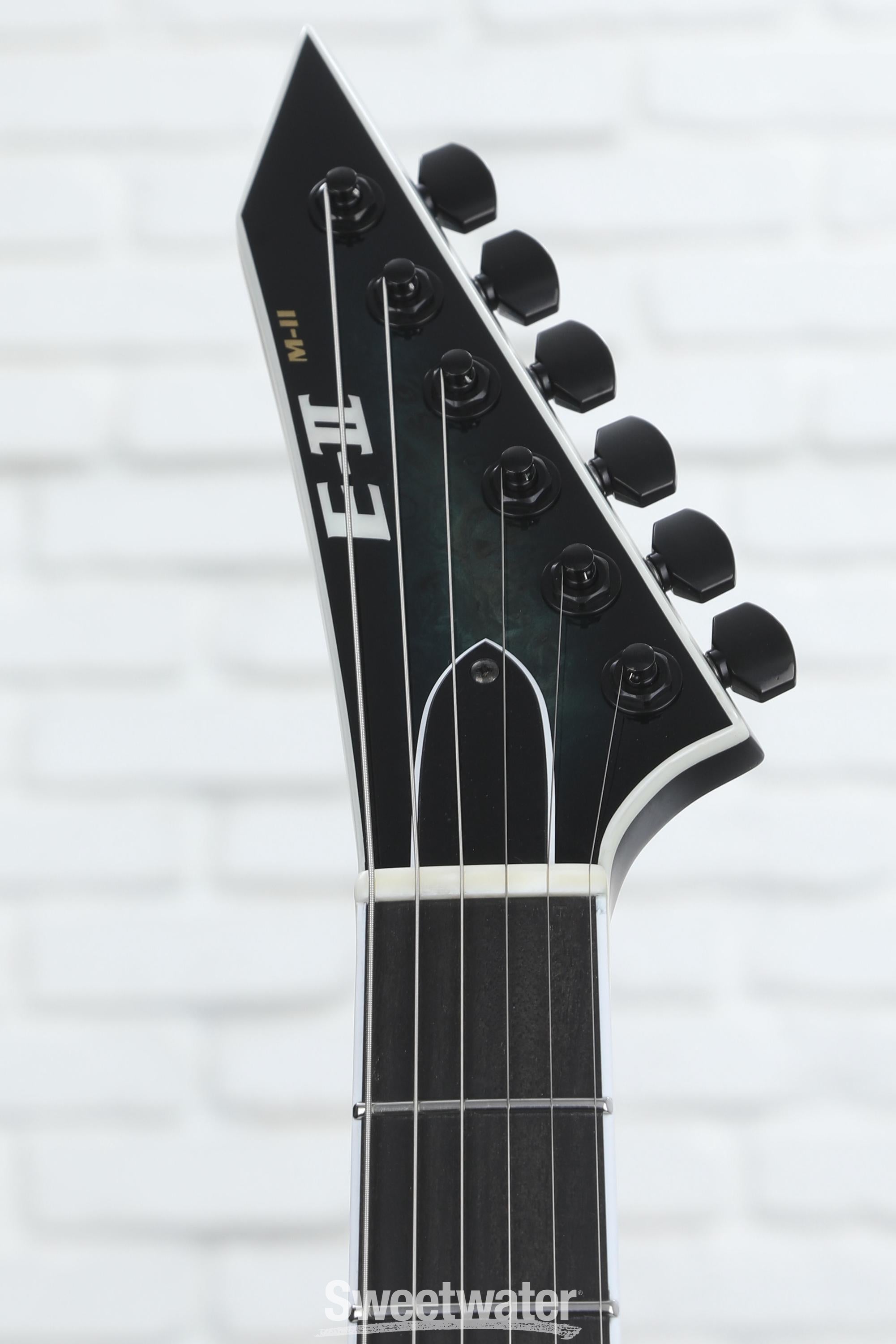 ESP E-II M-II HT Electric Guitar - Mercury Blue Burst | Sweetwater