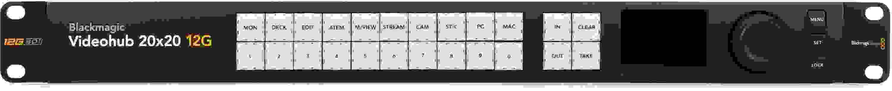 Blackmagic Design Videohub 20x20 12G Video Router | Sweetwater