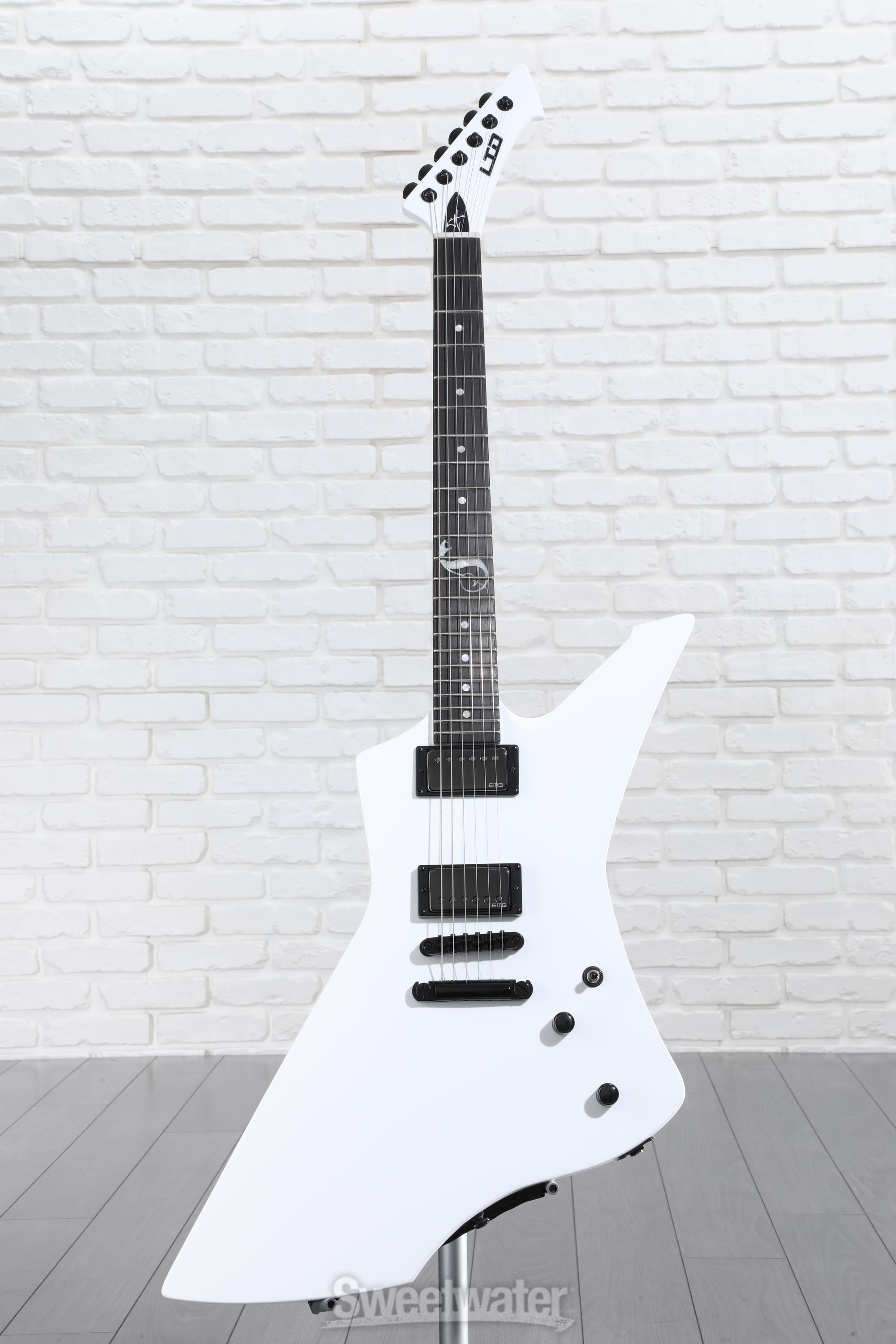ESP LTD James Hetfield Signature Snakebyte - Snow White | Sweetwater