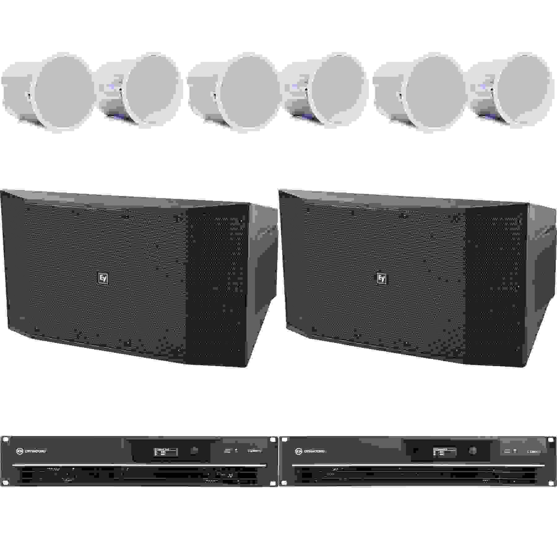 Electro-Voice Restaurant Sound System with EVID-PC8.2 8'' 2-Way Ceiling ...