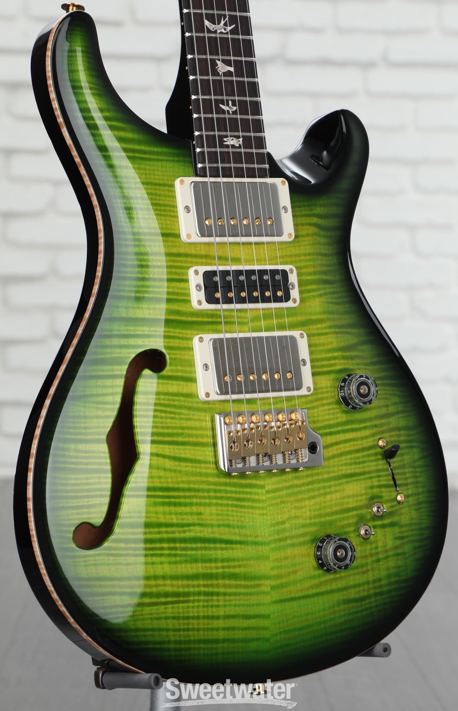 PRS Special Semi-Hollow 10-Top Electric Guitar - Eriza Verde Smokeburst ...