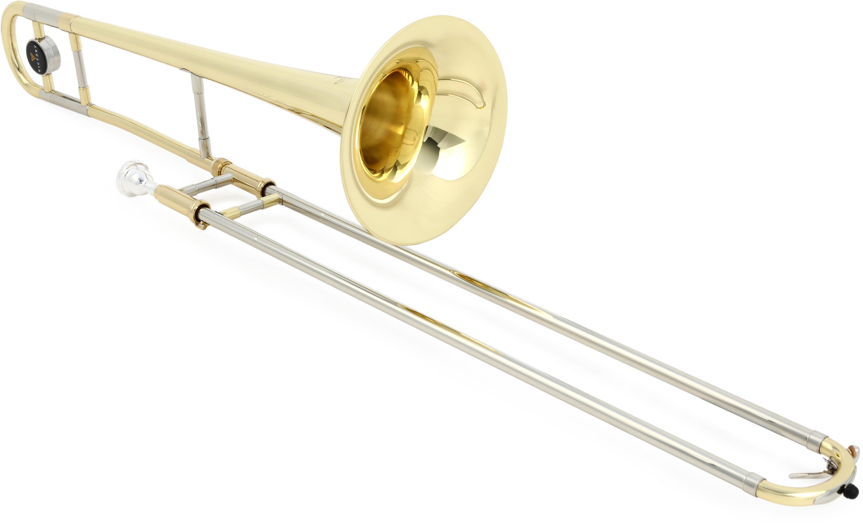 Victory Musical Instruments Triumph Series Student Bb Trombone - Gold ...
