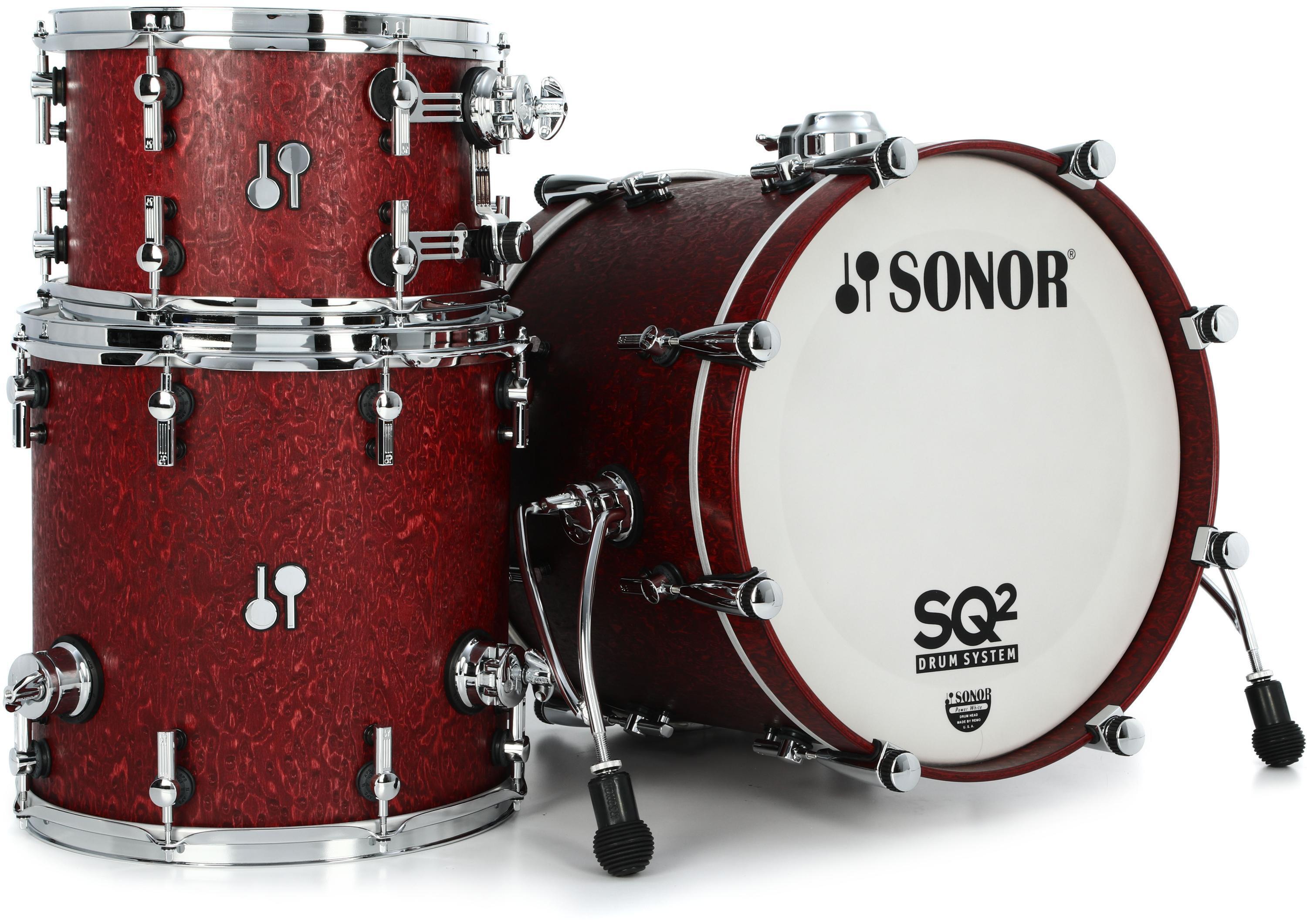 Sonor SQ2 Beech 3-piece Shell Pack - Birdseye Cherry | Sweetwater